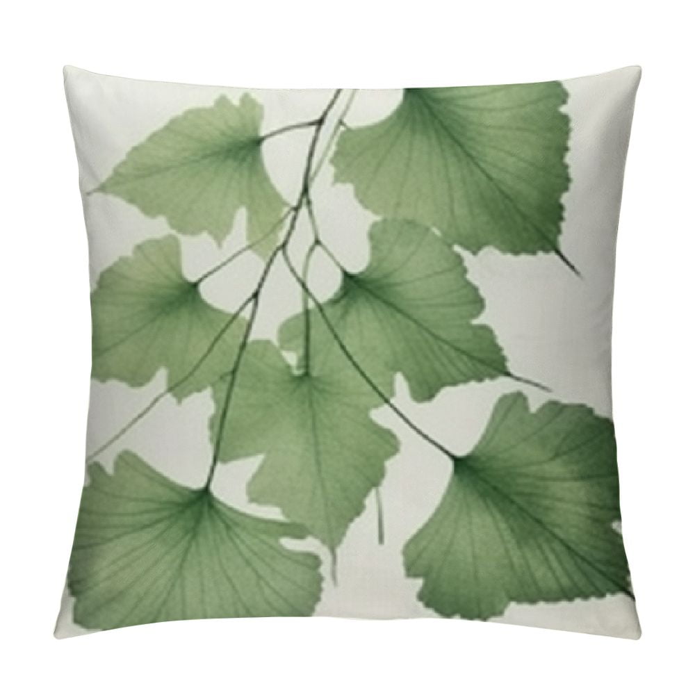 GOSMITH Green Plant Throw Pillow Covers Decorative Green Succulent ...