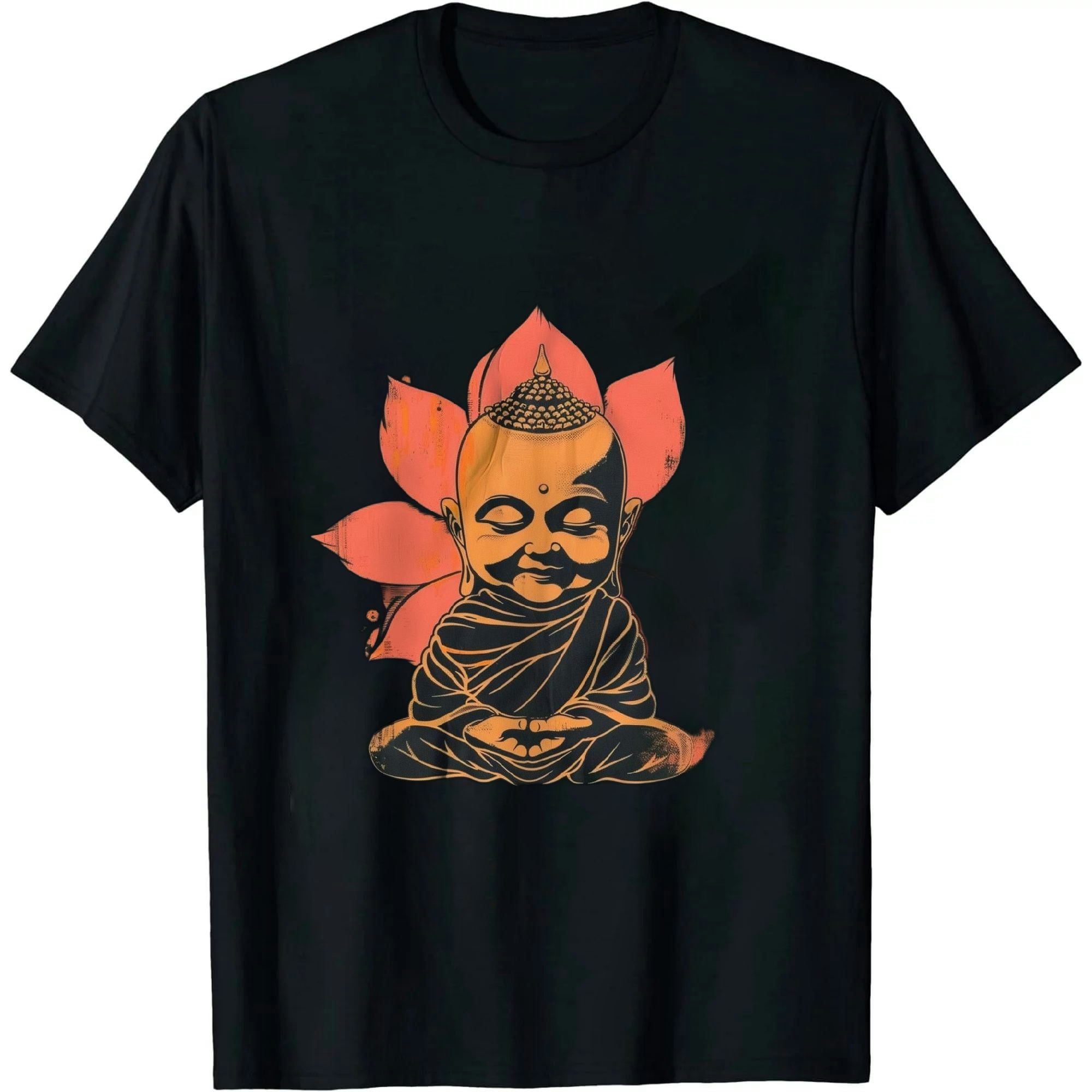 GOSMITH Happy Zen little baby Buddha tee shirt Mandala Tee gift idea T ...