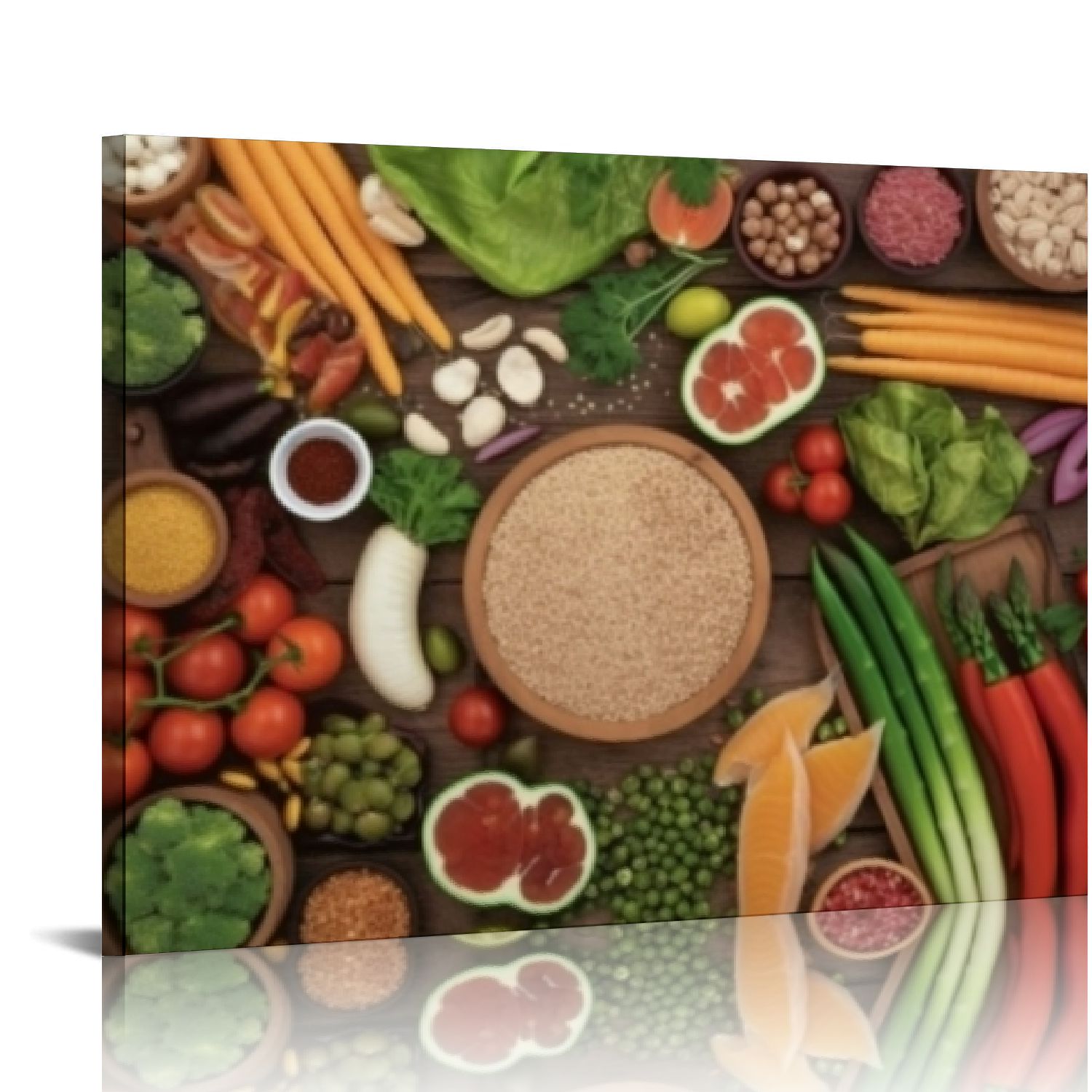 GOSMITH Healthy Food Wall Art Restaurant Modern Canvas Various Fresh ...