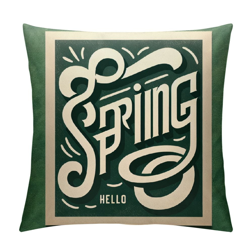 GOSMITH Hello Spring Pillow Covers Vase Spring Flower Farmhouse ...