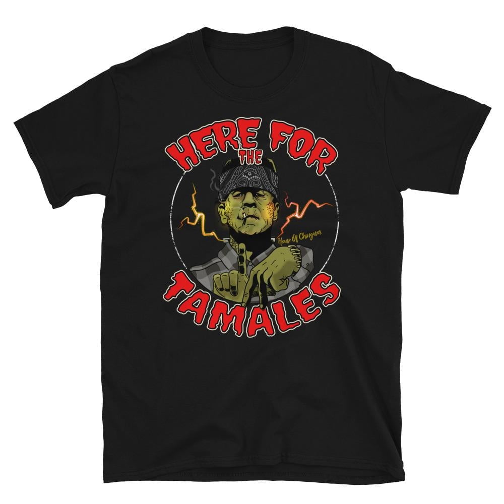 Leisuo Here For The Tamales Frankie OG Black Cotton T-Shirt Unisex ...