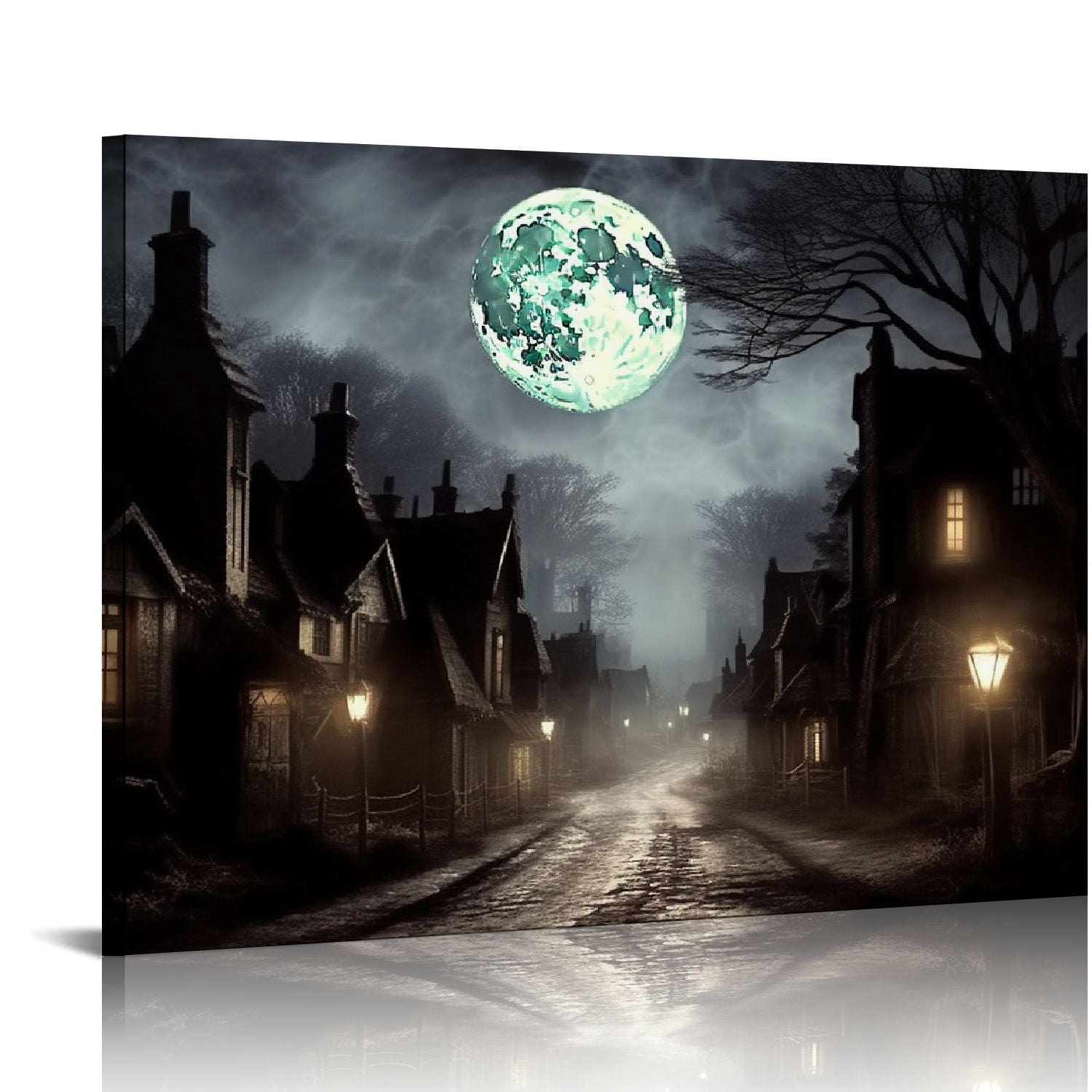 GOSMITH Home Decoration Ghost Town Canvas Wall Art A Deserted Town ...