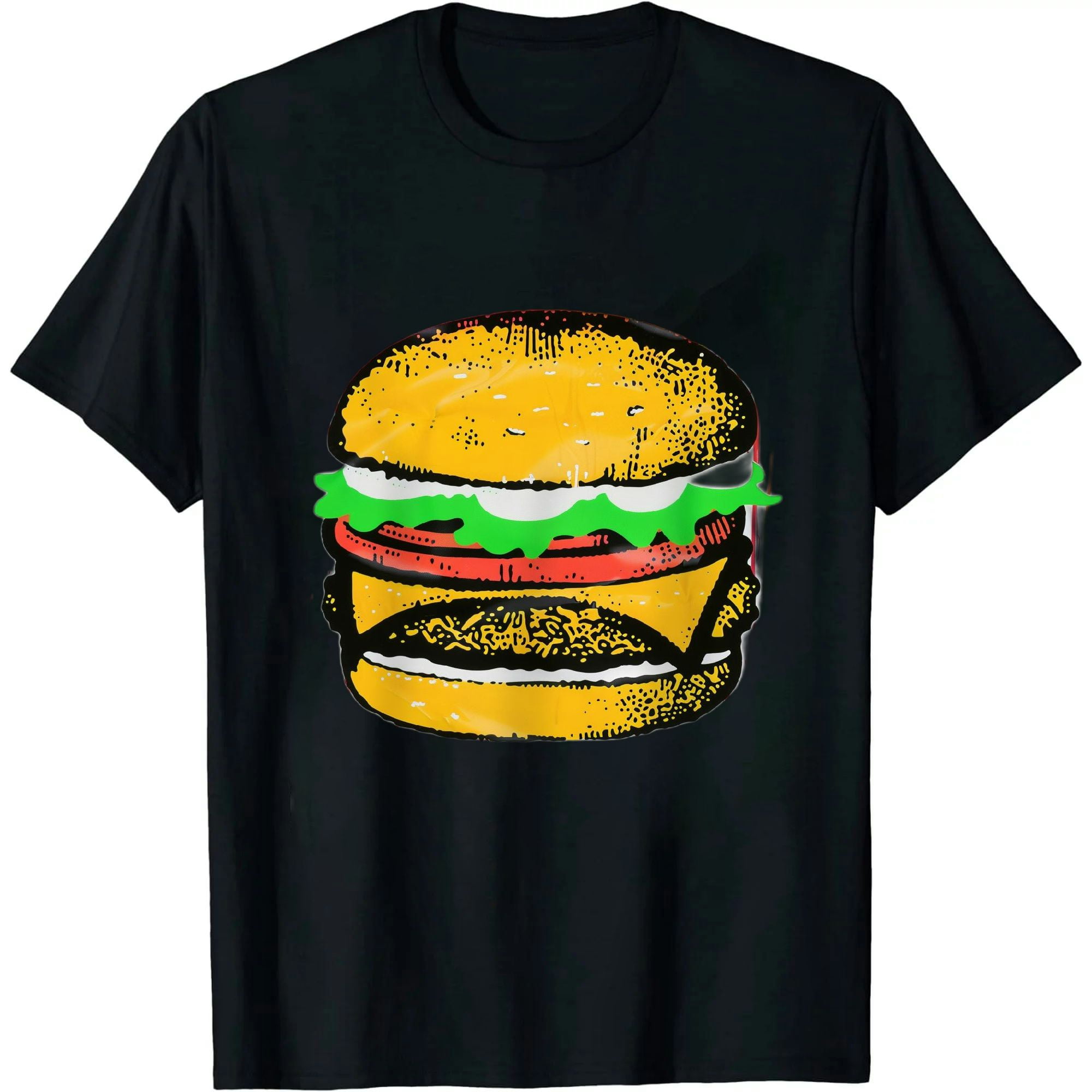 GOSMITH I Love Burgers Funny Hamburger Cheeseburger Graphic T-Shirt ...