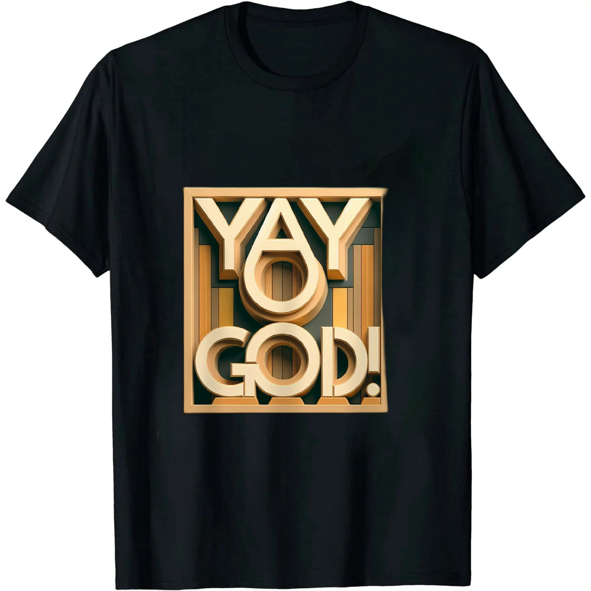 GOSMITH Inspirational YAY GOD! Retro Celebrate Blessings T-Shirt ...