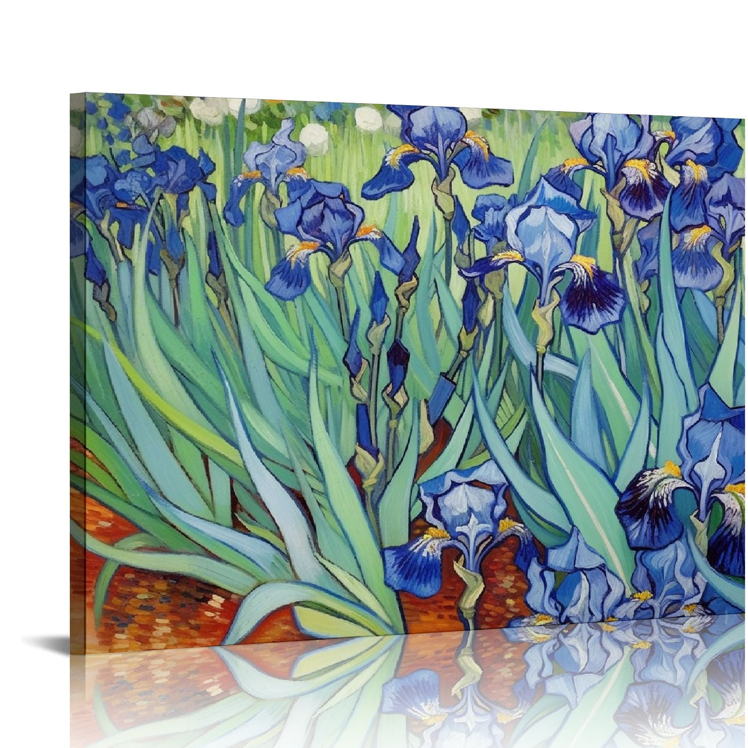 GOSMITH Irises in the Garden, Vincent Van Gogh Art Reproduction ...