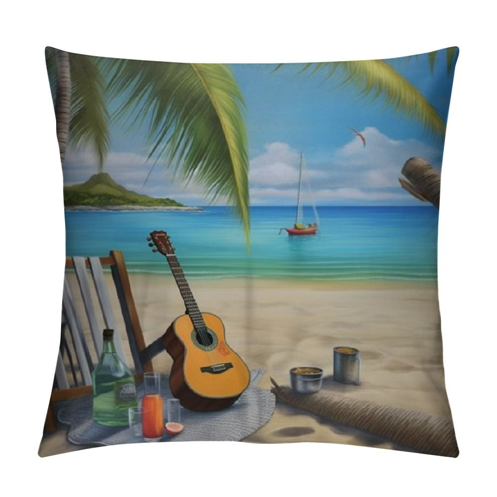 GOSMITH Island Animals Animated Paradise Island Guitar on The Beach ...