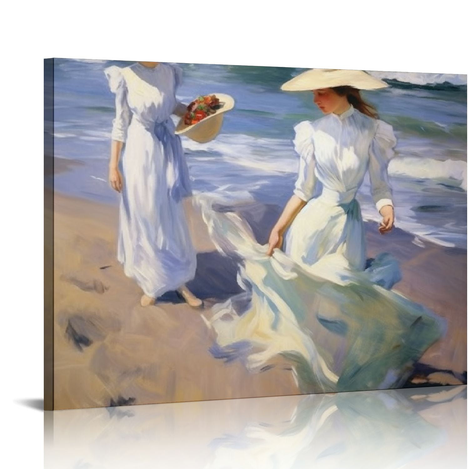 GOSMITH Joaquin Sorolla Y Bastida Wall Art - Strolling Along The Seashore Poster - Impressionist ...
