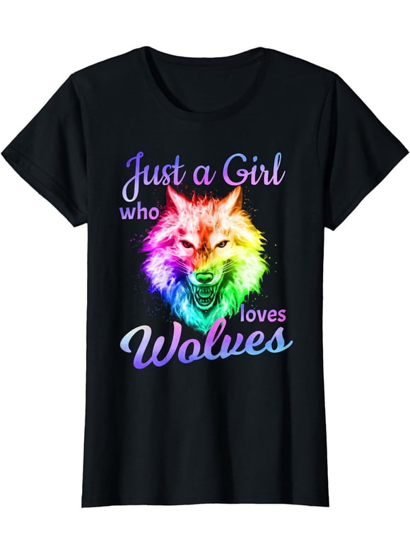 Girls Wolf Shirt