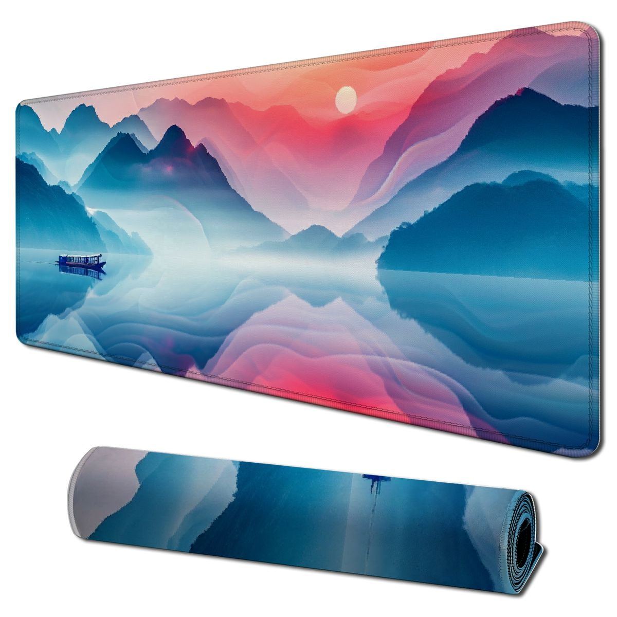 Leisuo Keyboard Mat Chinese Landscape Painting, All Curve Unfolding ...