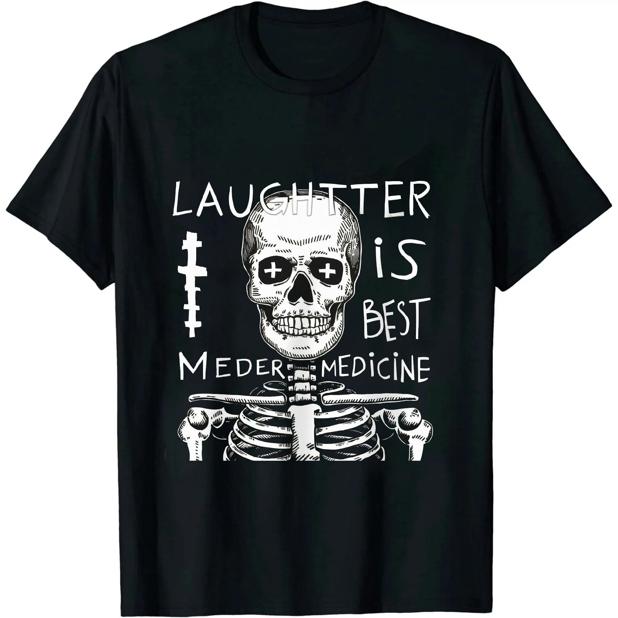 GOSMITH Laughter Is Best Medicine, Funny Broken Rib Injury Recovery T ...