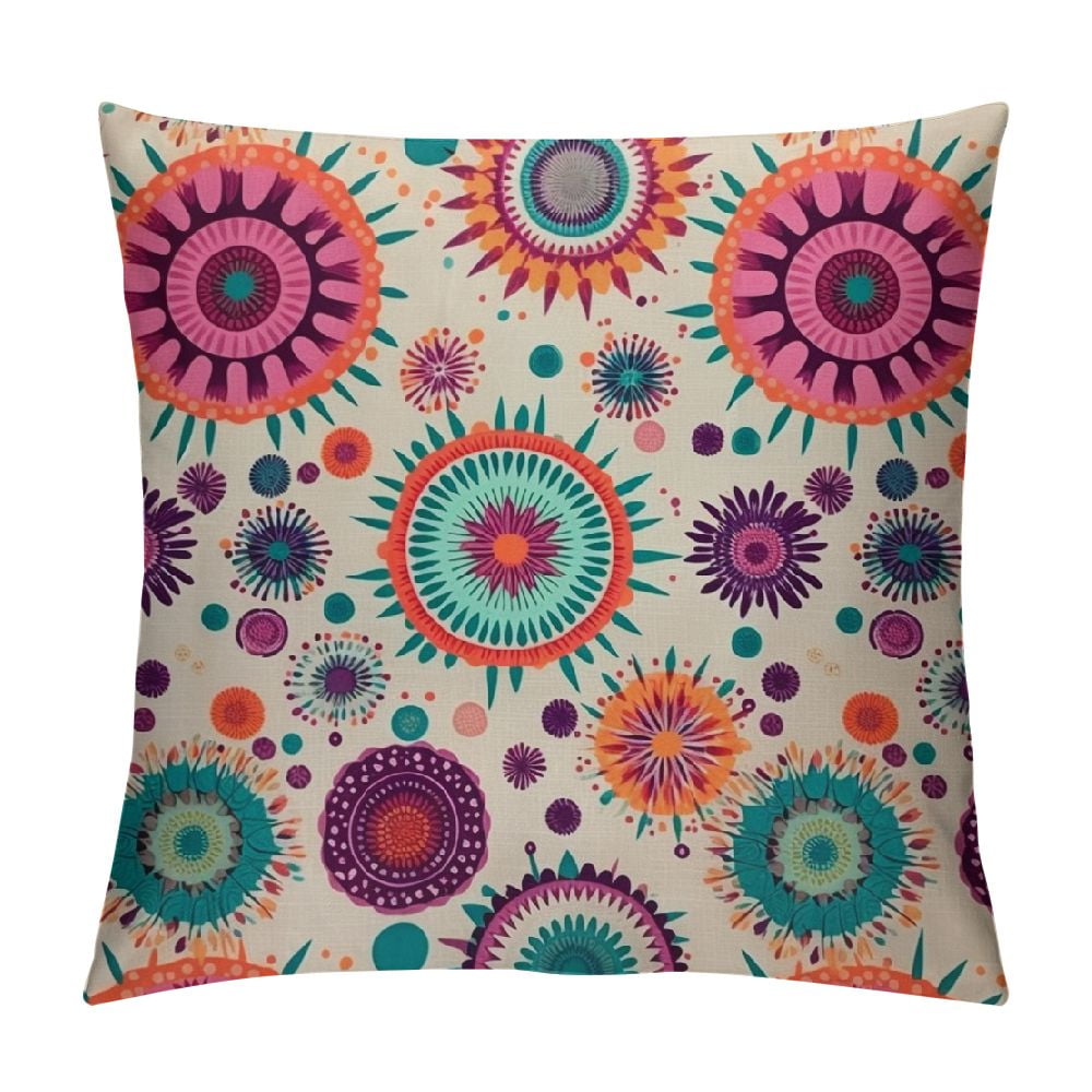 GOSMITH Mandala Pillowcases,Abstract Art Mandala Floral Flower Pattern ...