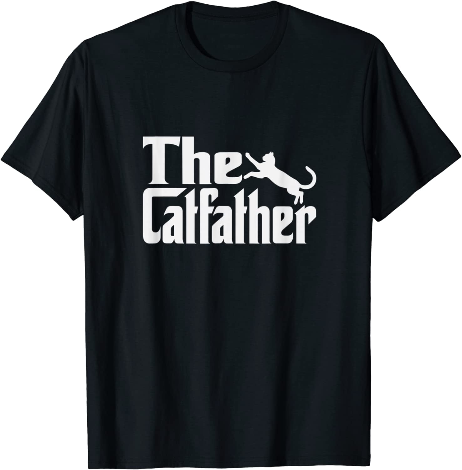 Leisuo Mens Cat Father Kitty Dad Fathers Day Meow Feline T-Shirt 94288 ...