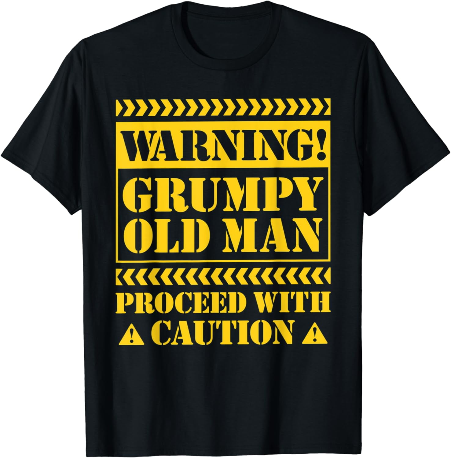 GOSMITH Mens Grumpy Old Man T Shirts Funny Fathers Day T-Shirt black ...