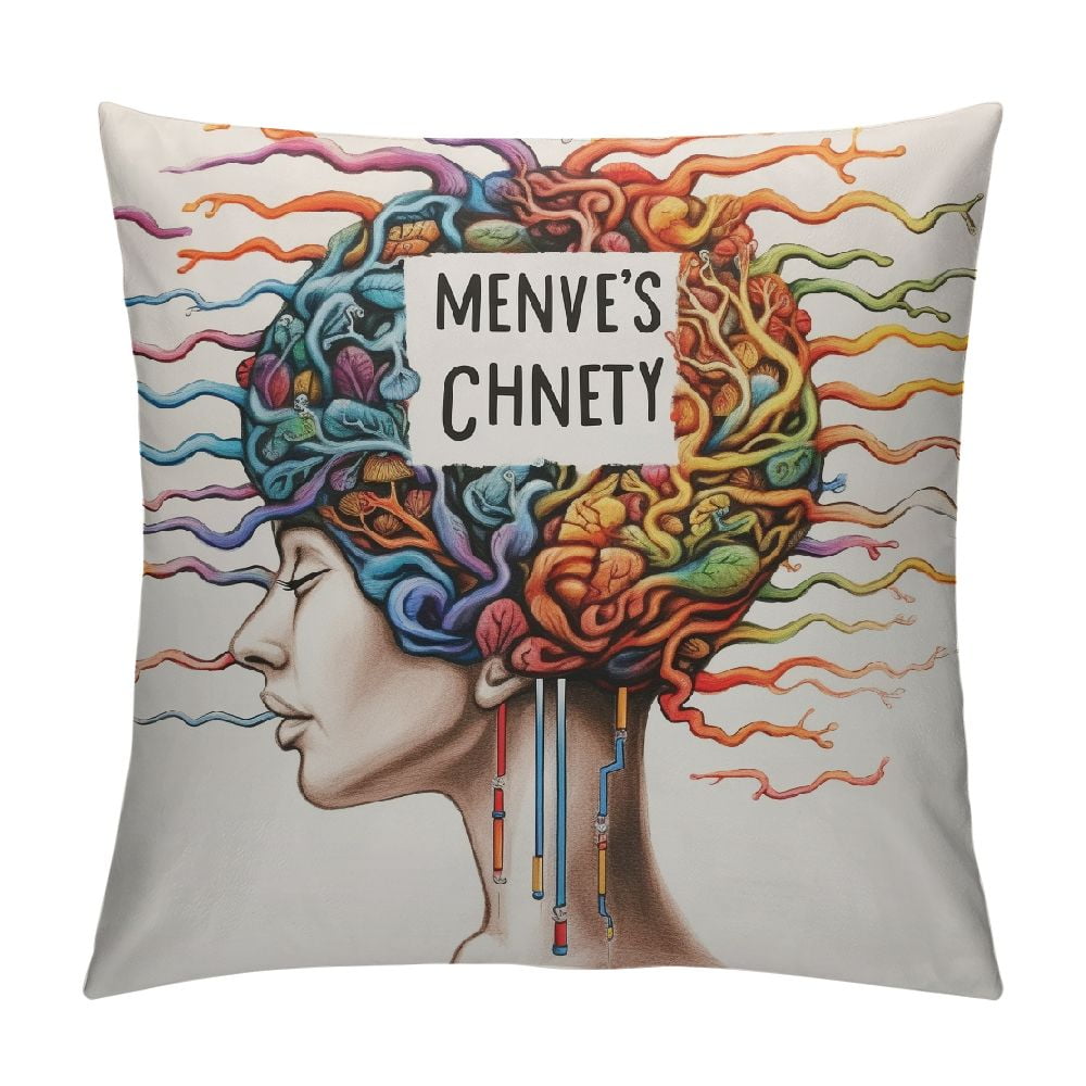 GOSMITH Mental Health Pillow Cover, Counseling Office Decor, Anxiety ...