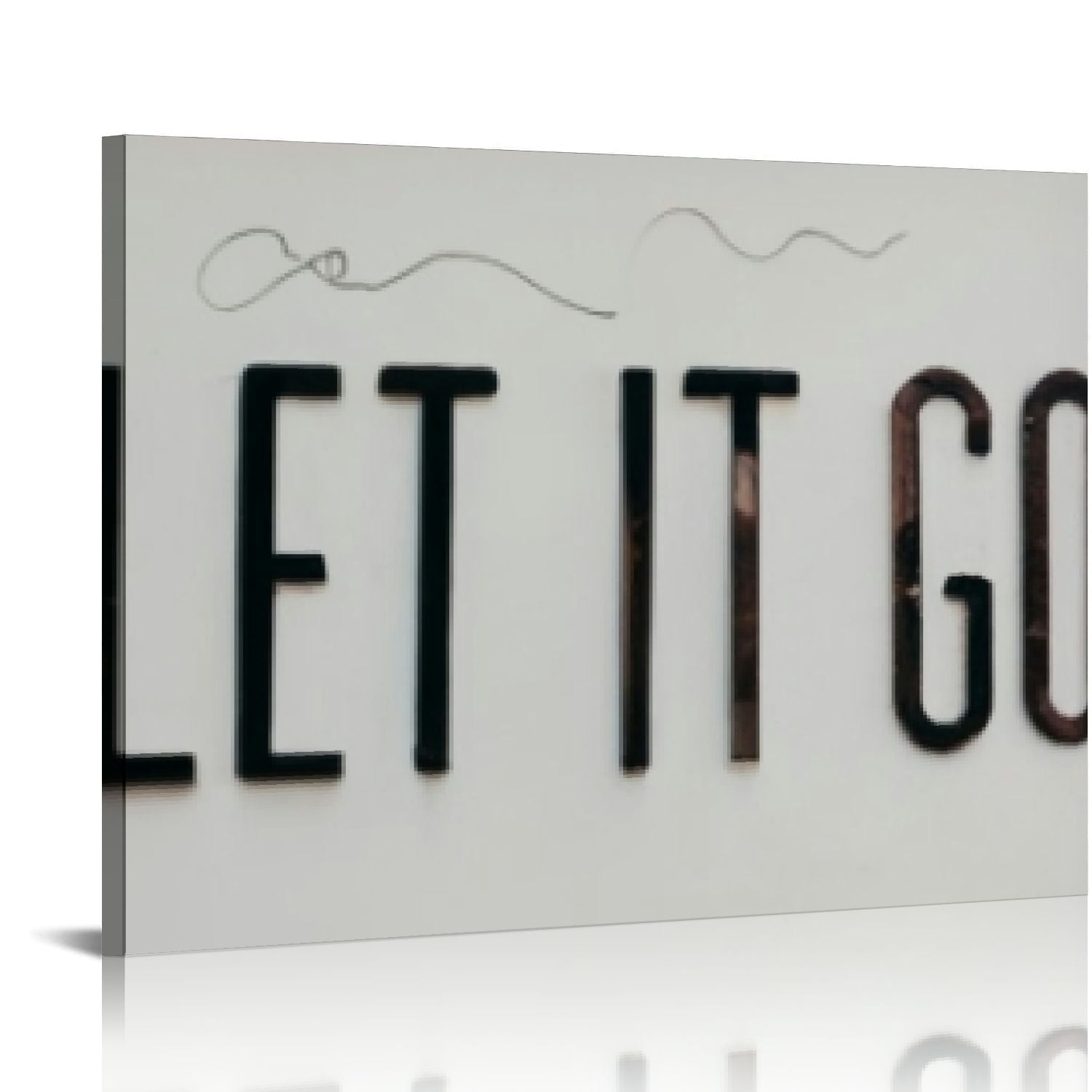 GOSMITH Metal Tin Sign Let It Go Vintage Plate Wall Decor Plaque for ...