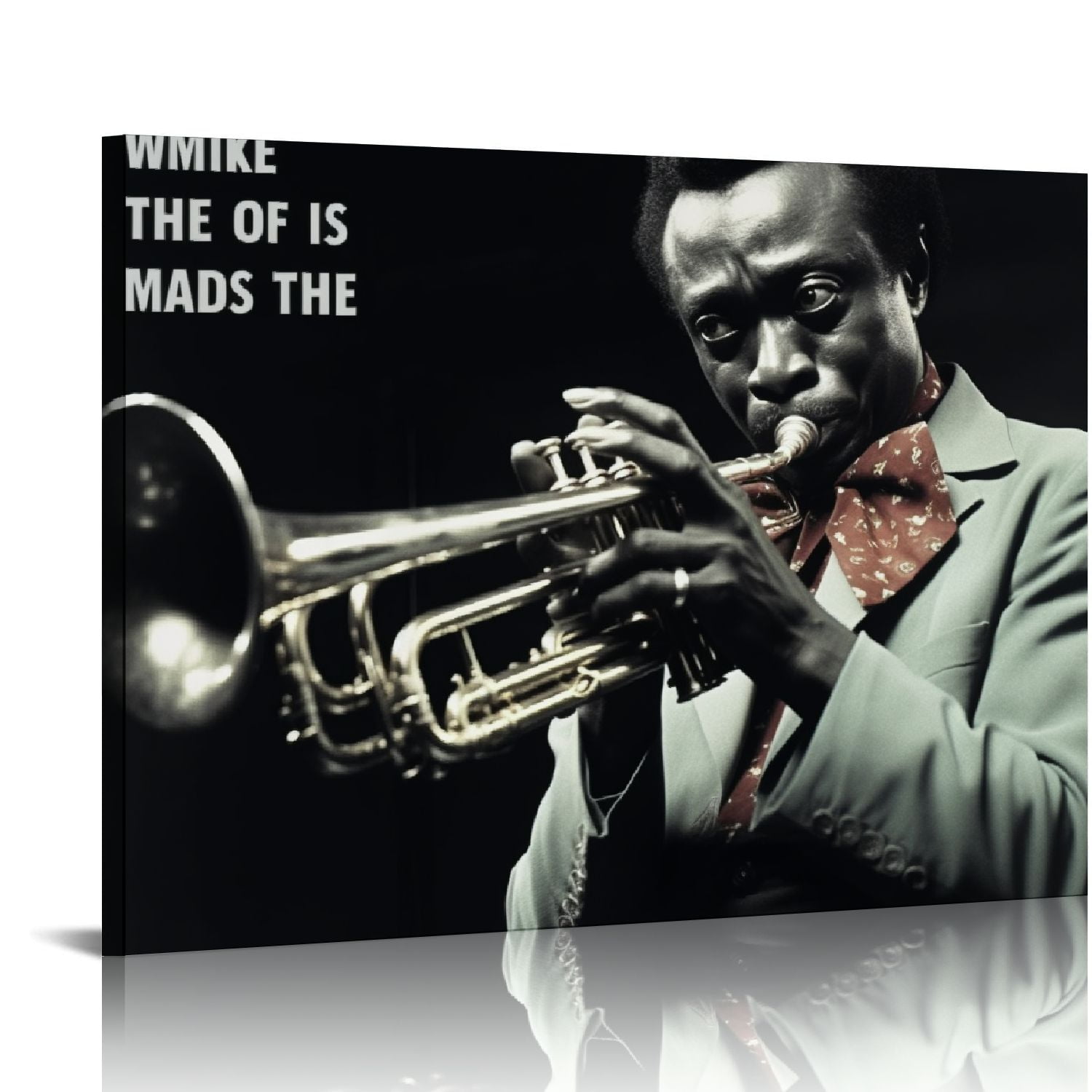 GOSMITH Miles Davis Jazz Musician Poster Black And White Motivational ...