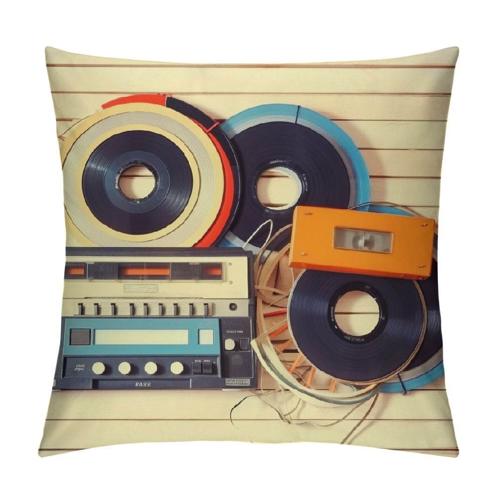 GOSMITH Music Gramophone Records Decorative Throw Pillow Covers Old ...
