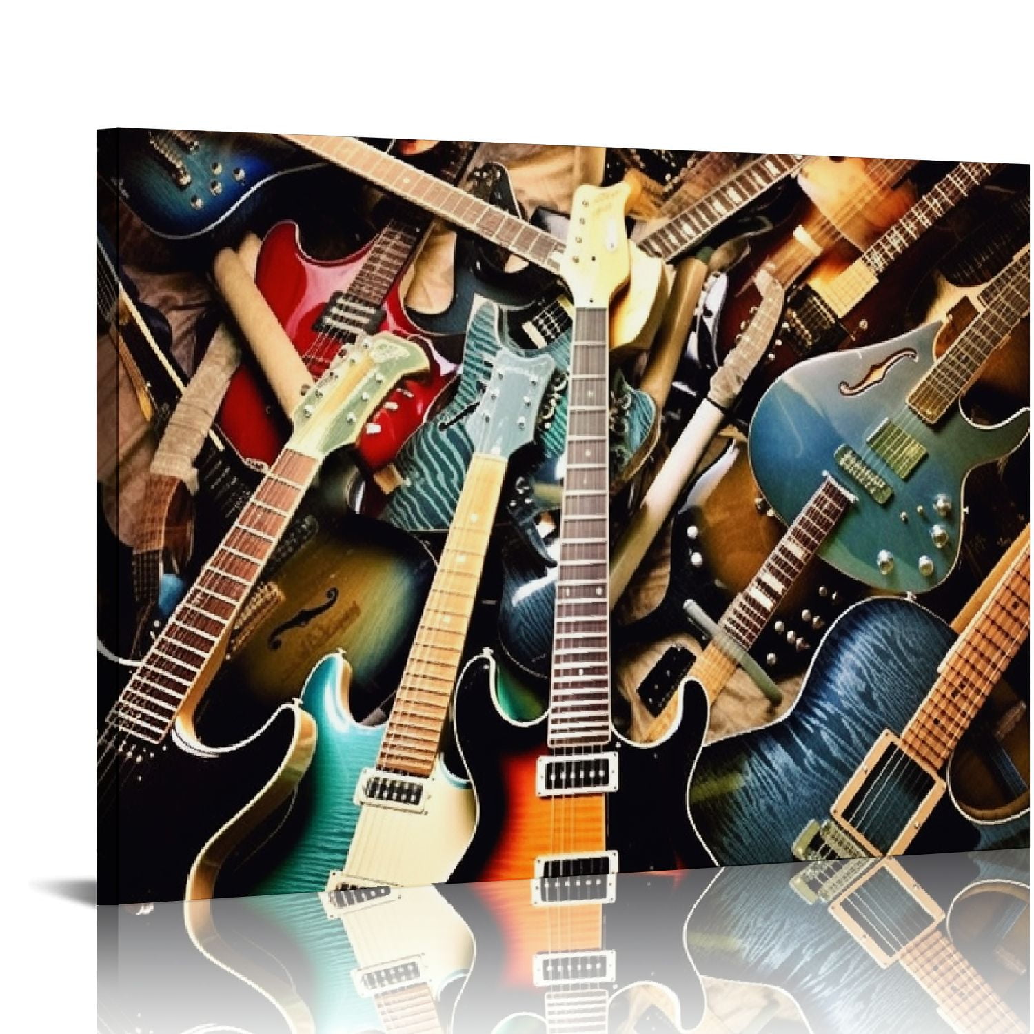 GOSMITH Music wall art, Guitar Musical Wall art Hanging for Bedroom ...