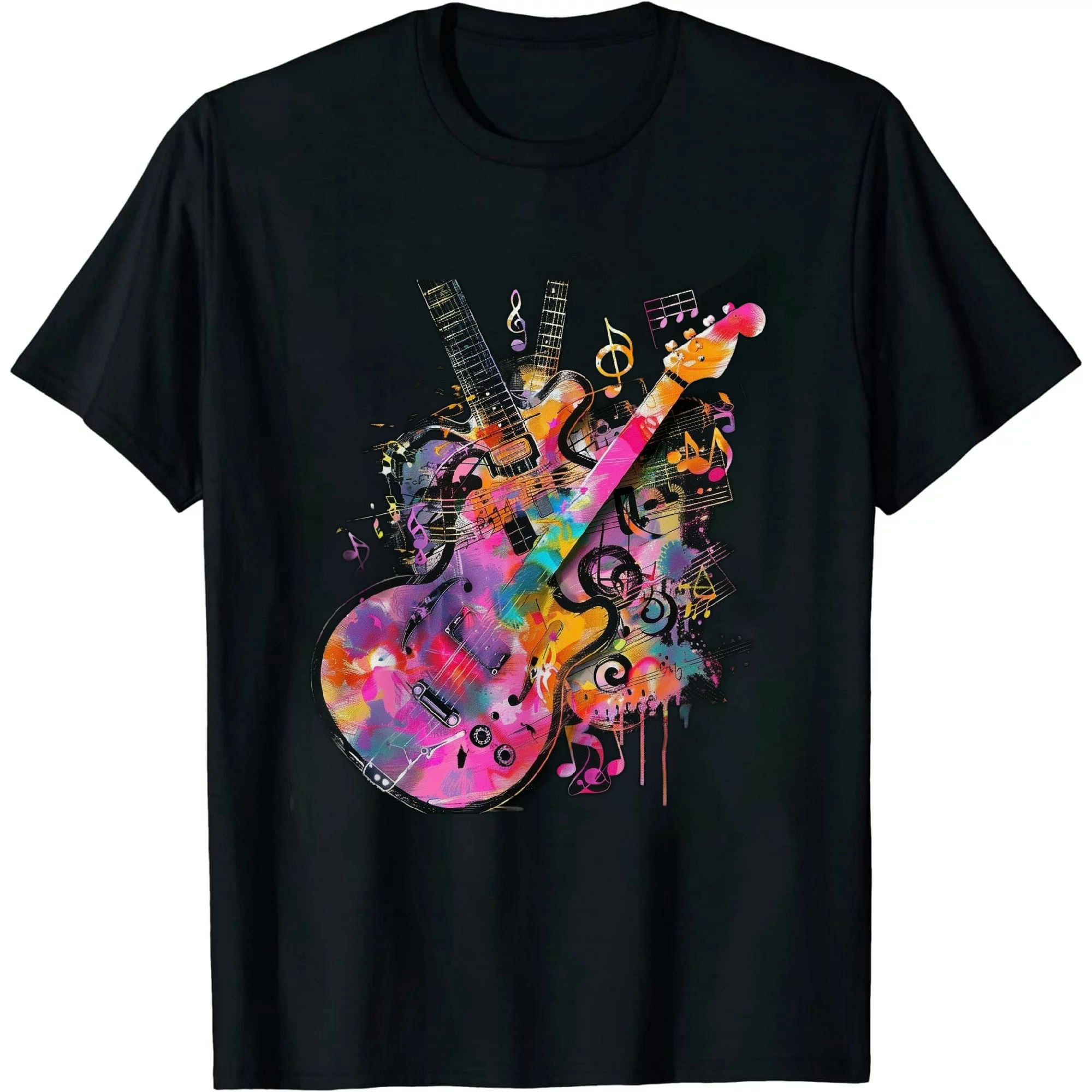 GOSMITH Musical Instrument Music Notes Musician Treble Clef T-Shirt ...