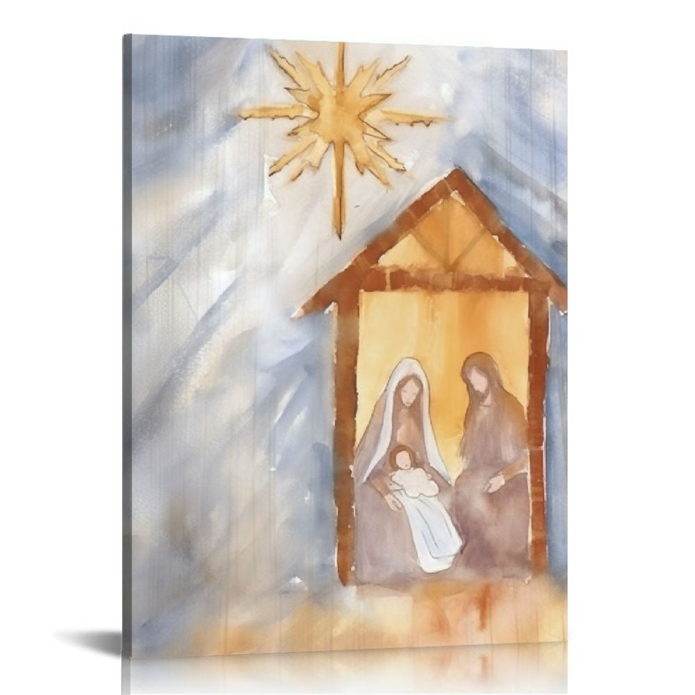 GOSMITH Nativity Baby in Manger Christmas Scene Sky Cross, Designed by ...