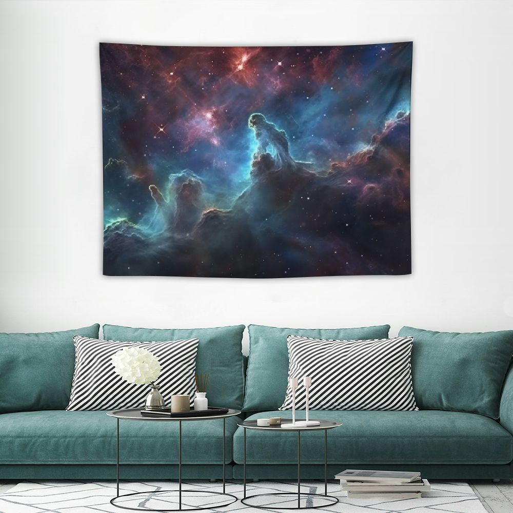 GOSMITH Nebula Tapestry Wall Hanging Colorful Galaxy Tapestry ...