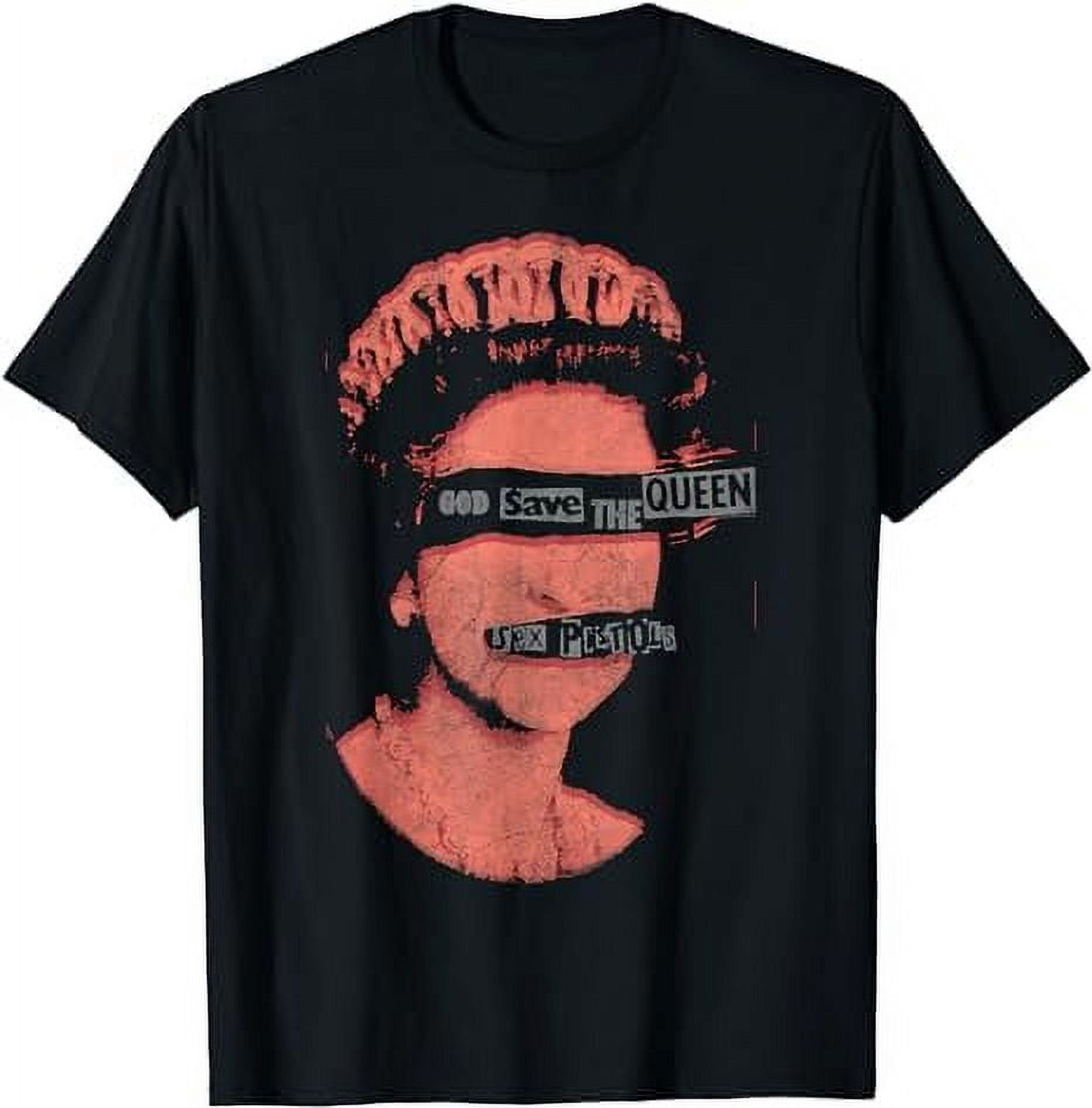 GOSMITH Official God Save The Queen Red Stamp T-Shirt - Walmart.com