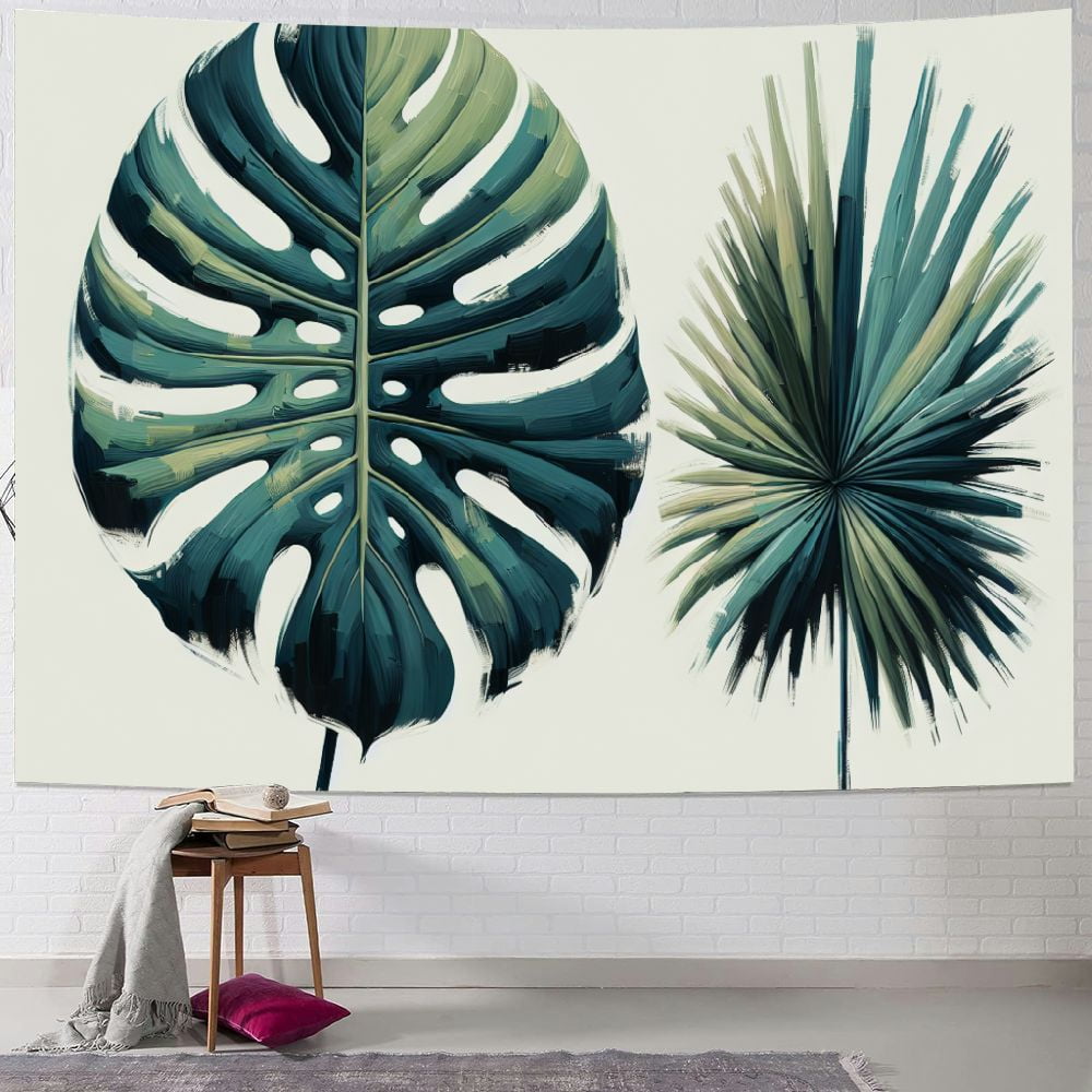 GOSMITH Olive Green Tropical Leaf Botanical Monstera Banana Leaves ...