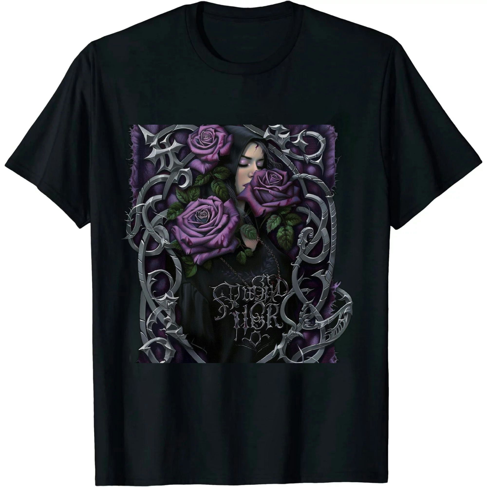 GOSMITH Original - Every Rose - Gothic Roses T-Shirt - Walmart.com