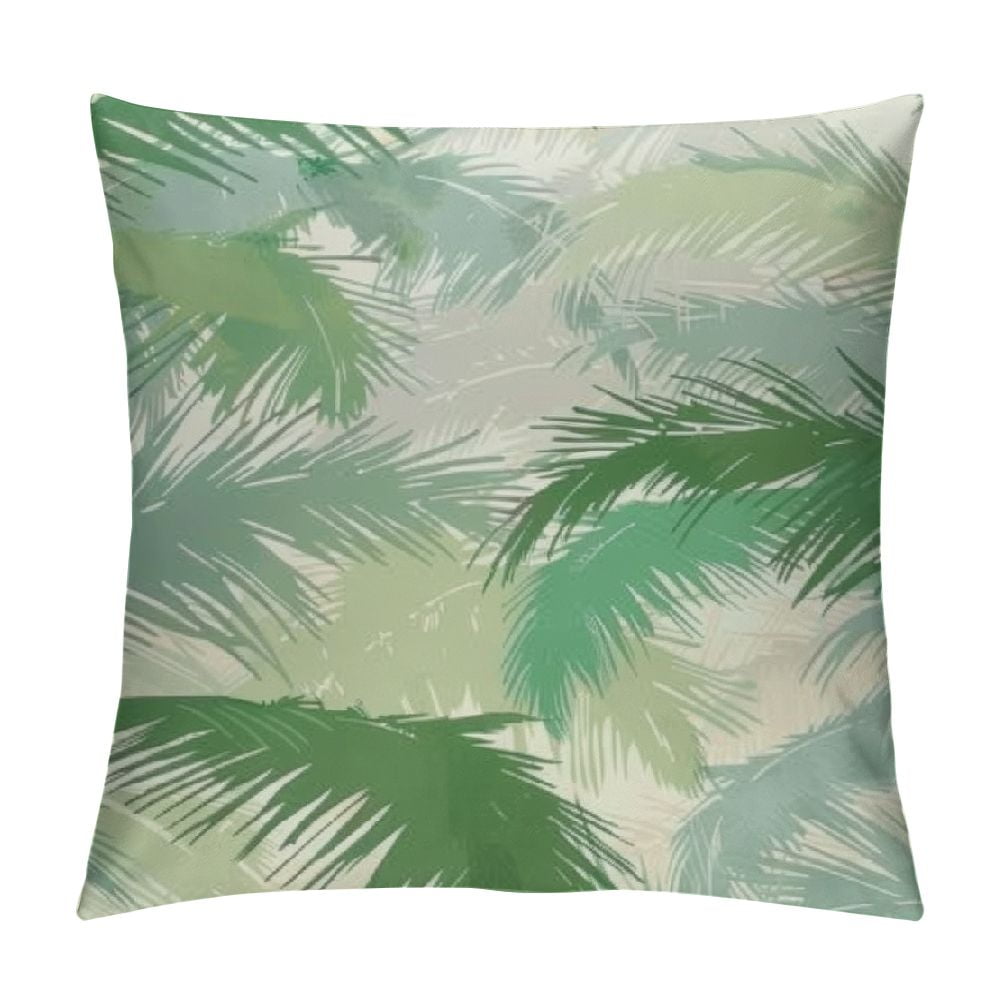 Leisuo Palm Tree Body Pillow Case Cover with Zipper, Leafy Branches in ...
