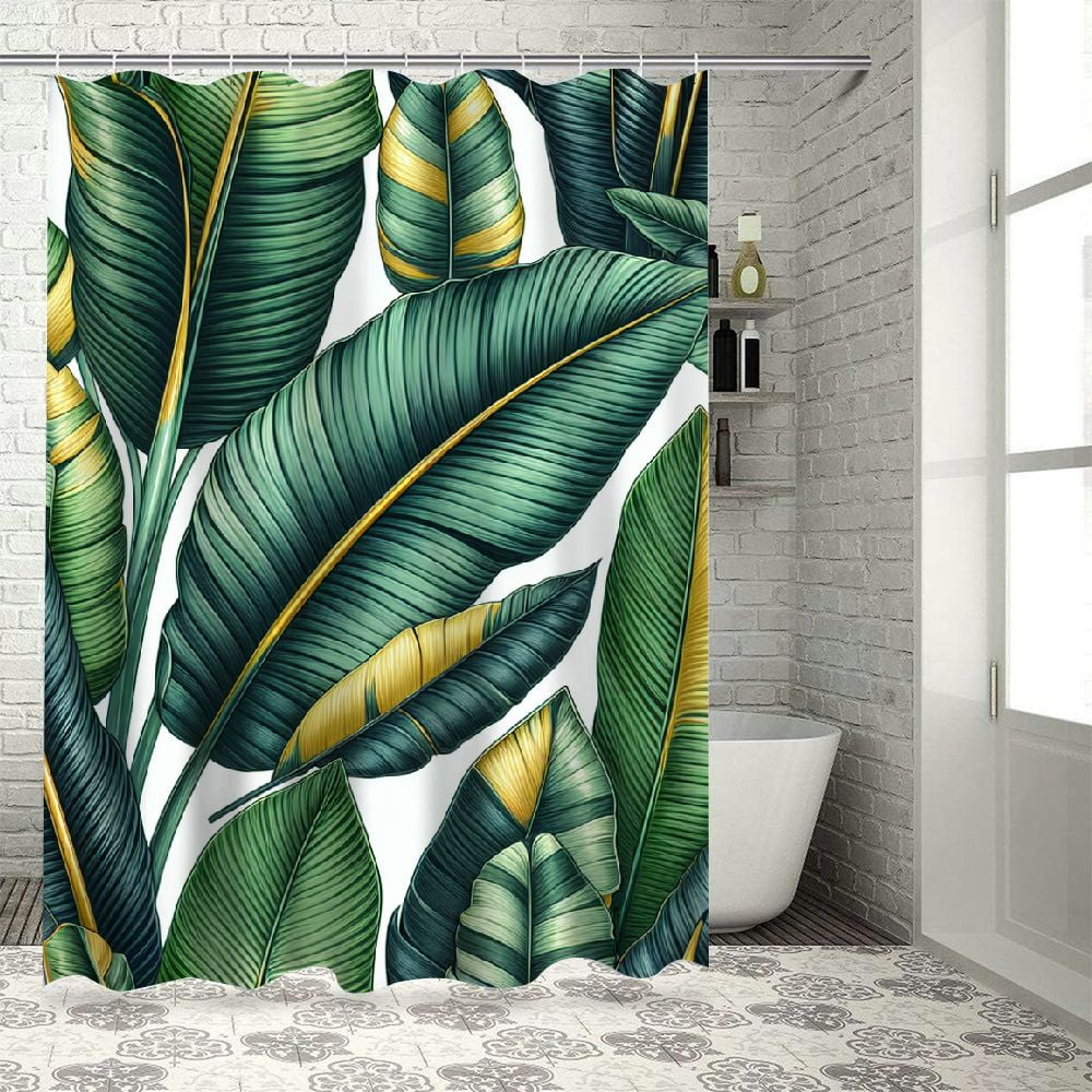 GOSMITH Palm Tree Shower Curtain for Bathroom, Summer Hawaii Style ...
