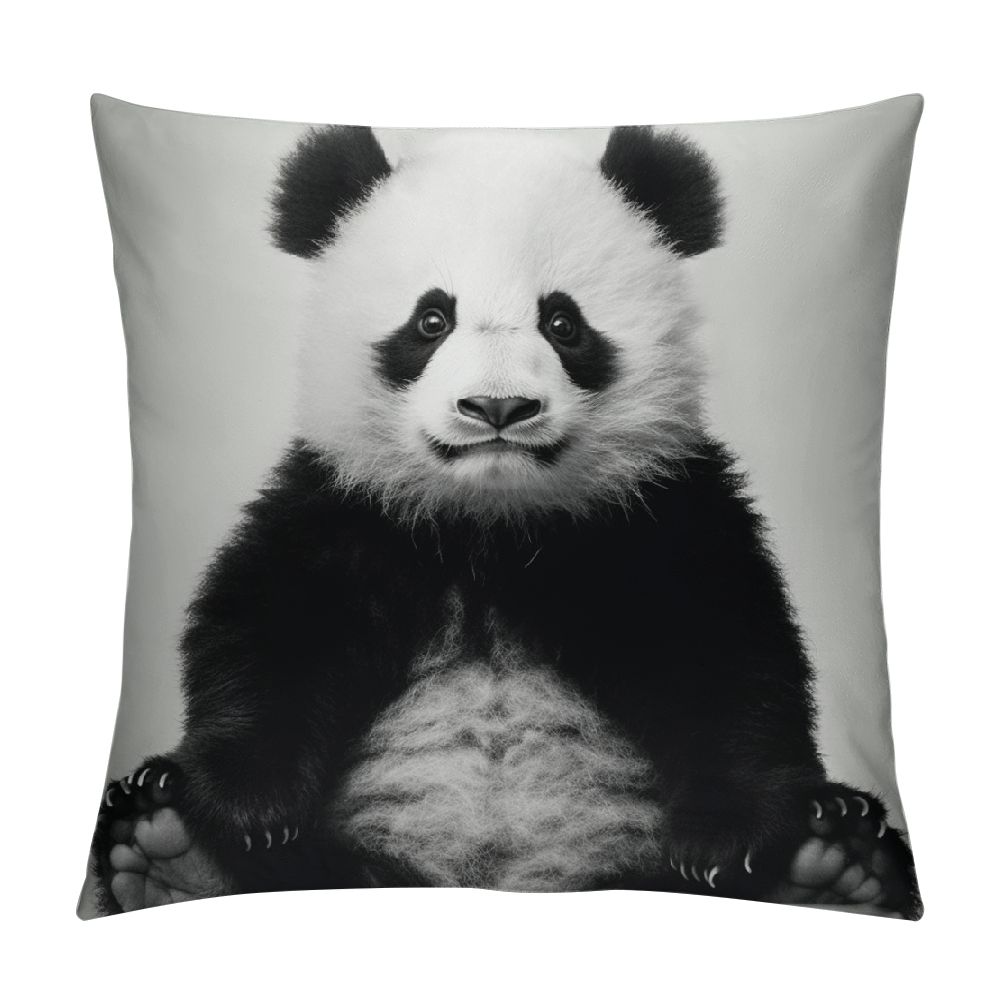 GOSMITH Panda Pillow Covers Decorative Throw Pillow Covers Animal ...