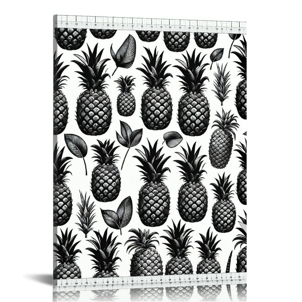 GOSMITH Pineapple Hand Drawn Tropical Theme Vintage Style Pineapple ...