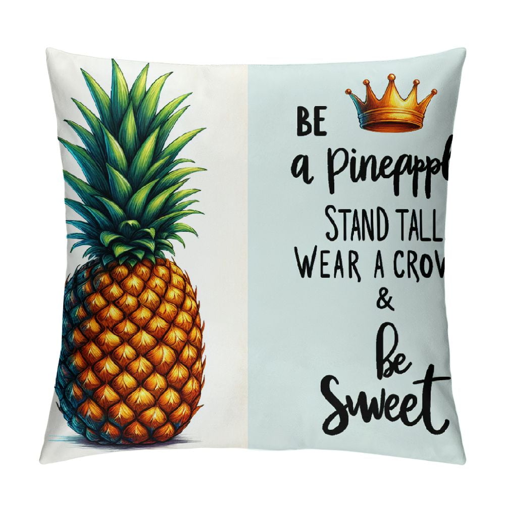 GOSMITH Pineapple Pillow Covers,Pineapple Decor,Inspirational Gifts for ...