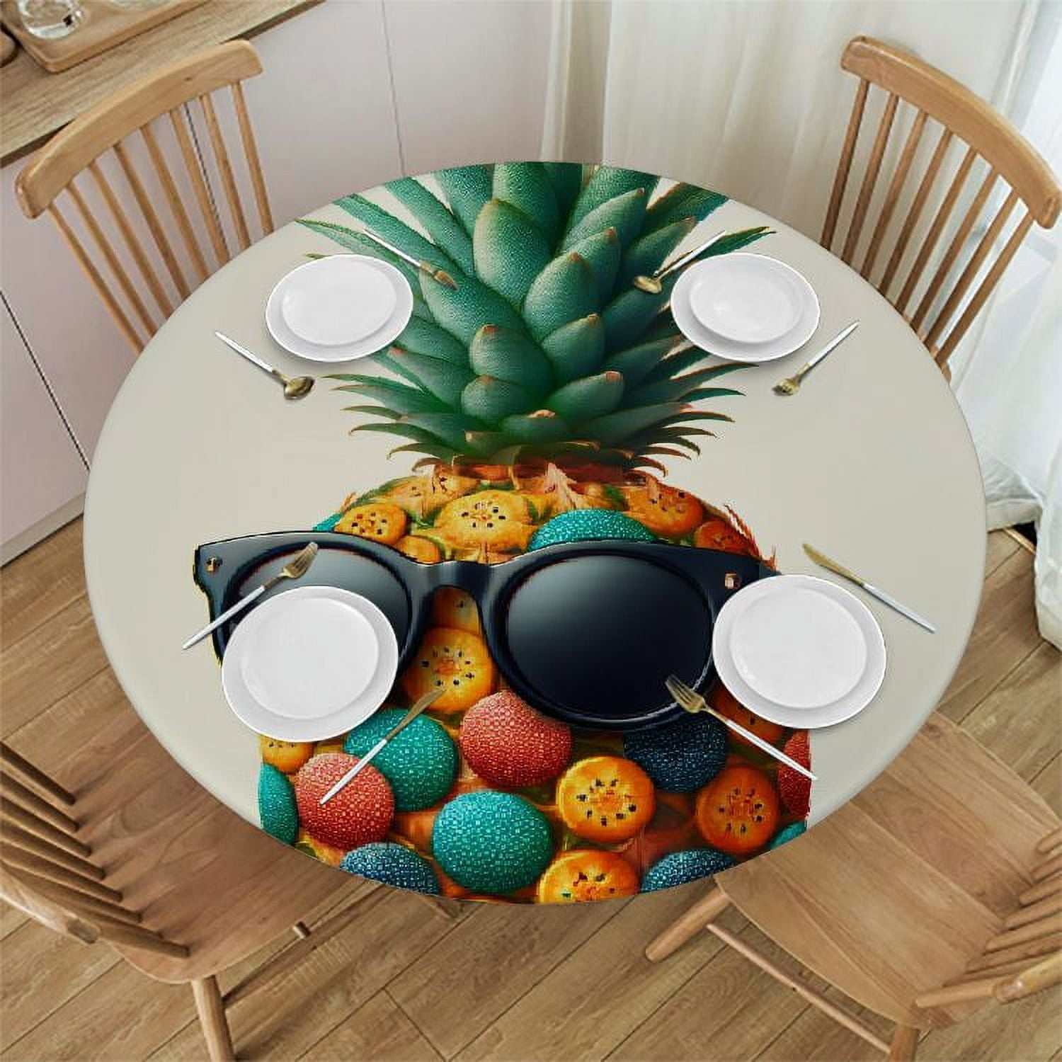 GOSMITH Pineapple Summer Watercolor Pineapple Wears Glasses Pattern ...