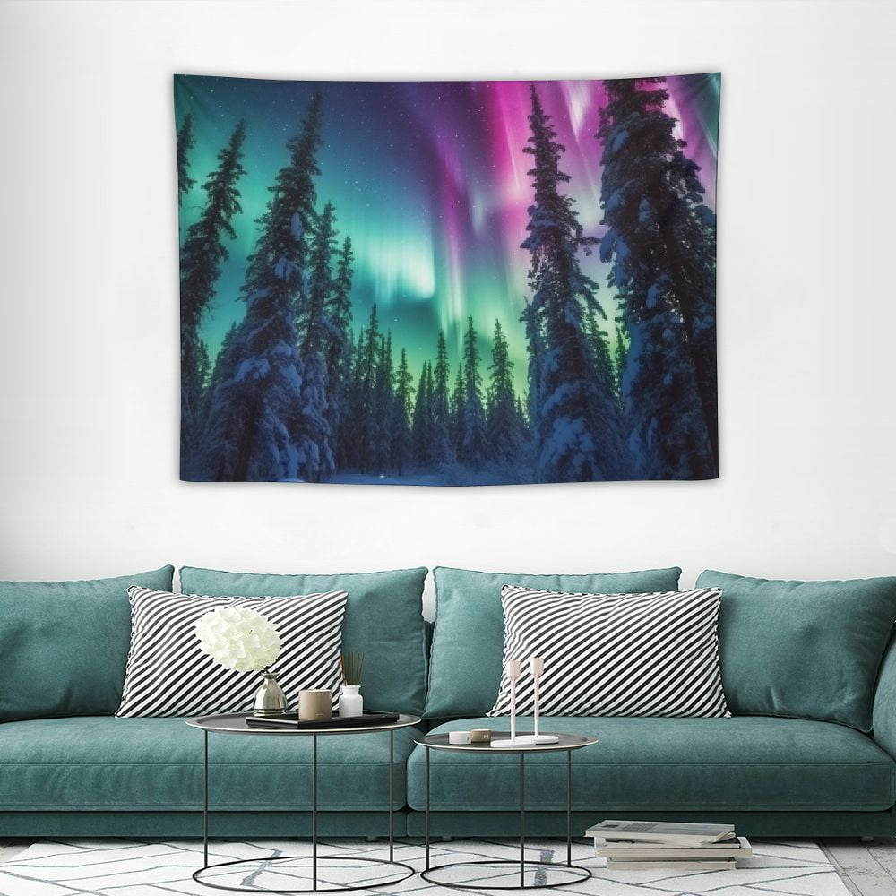 GOSMITH Polar Lights Tapestry, Natural Environment Tapestry Wall ...