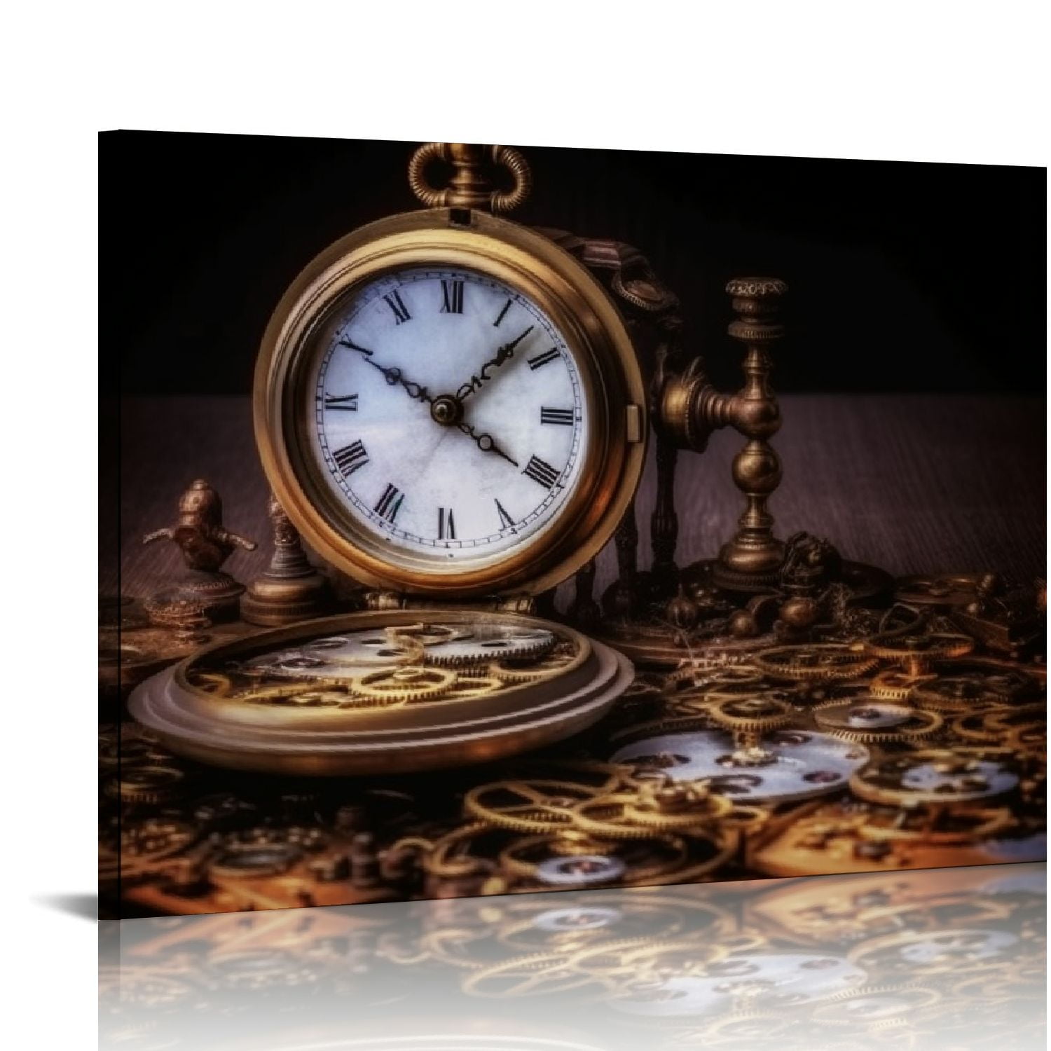 GOSMITH Posters Clock Time Poster Pocket Watch still Life Poster Canvas ...