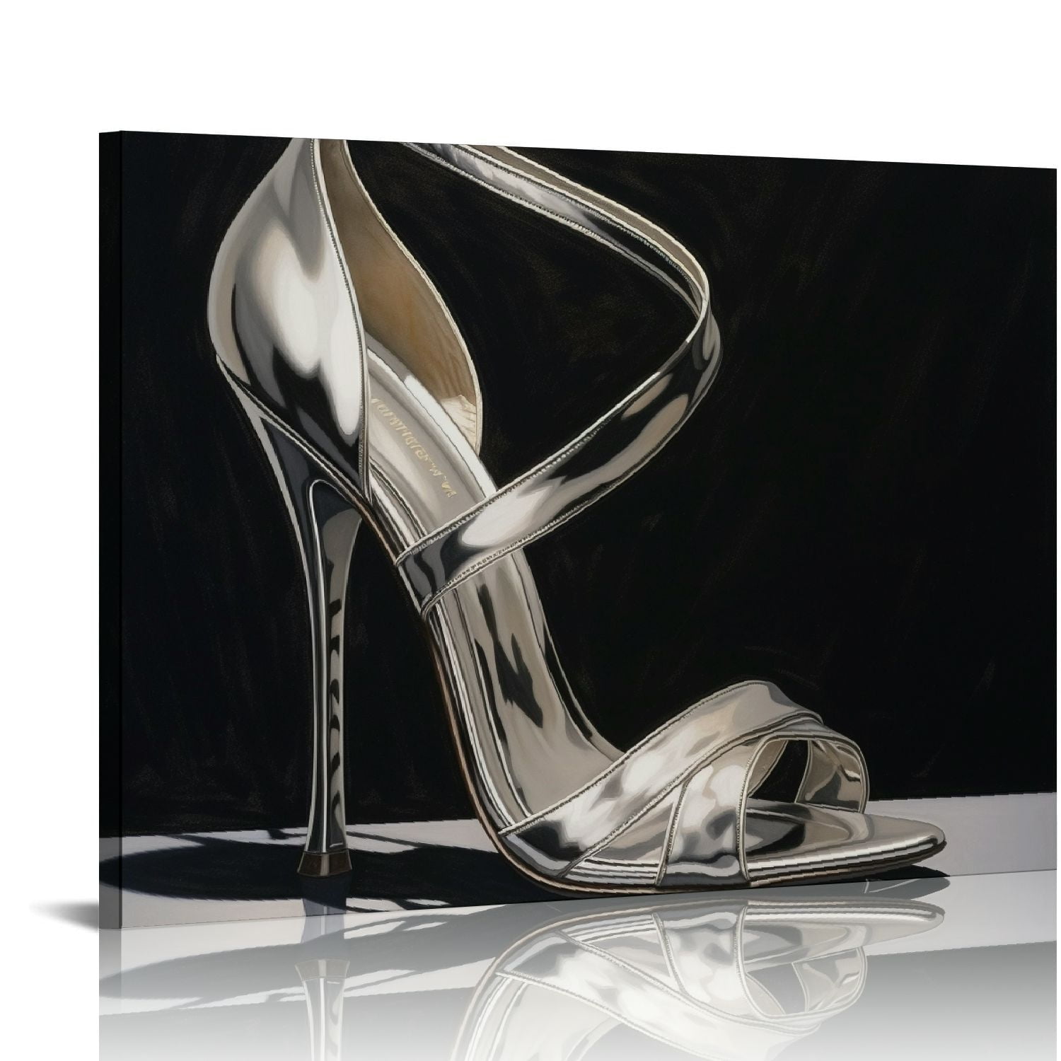 GOSMITH Posters Modern Fashion Trend Female Crystal High Heels with Red ...