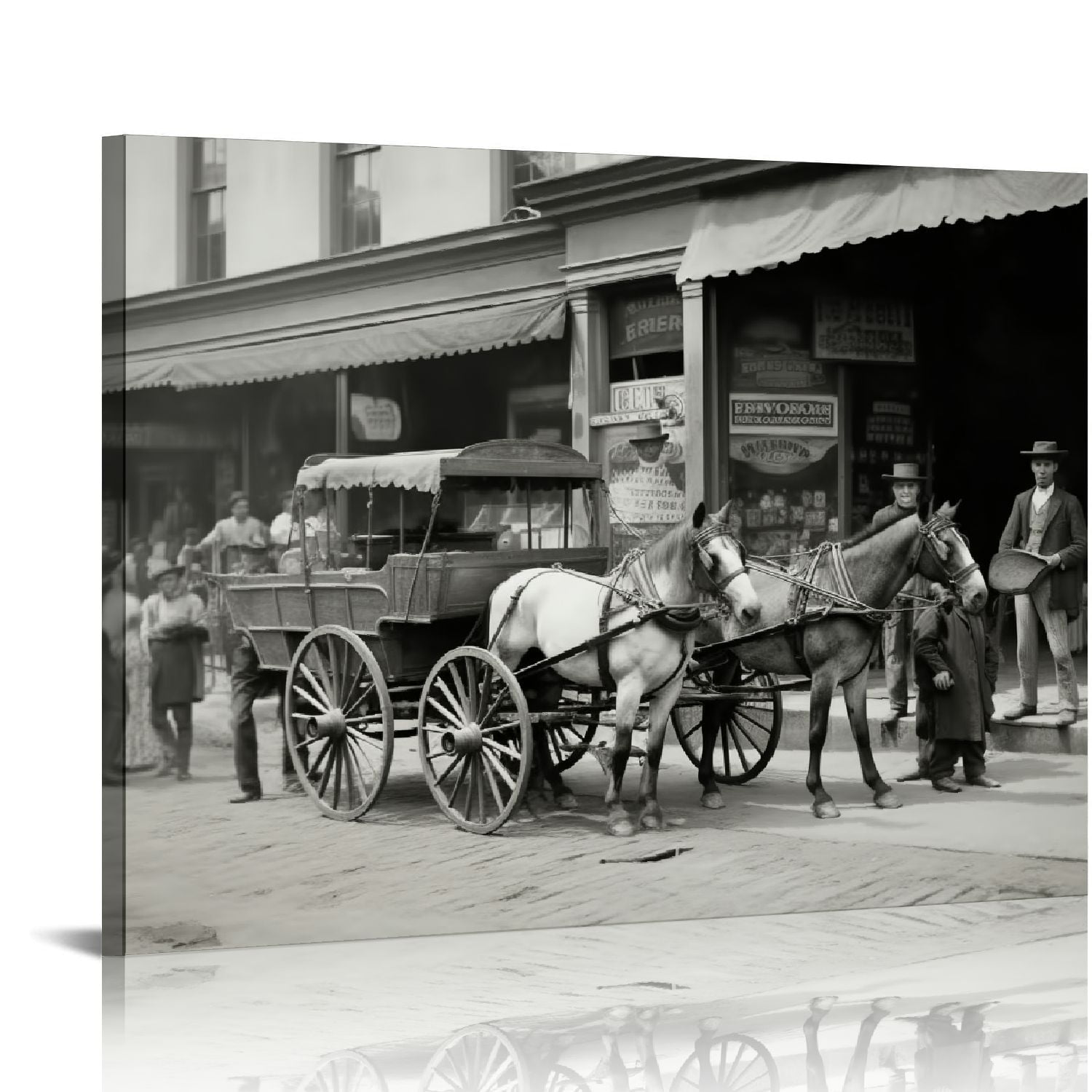 GOSMITH Posters New Orleans Market Louisiana French Market Poster Black ...