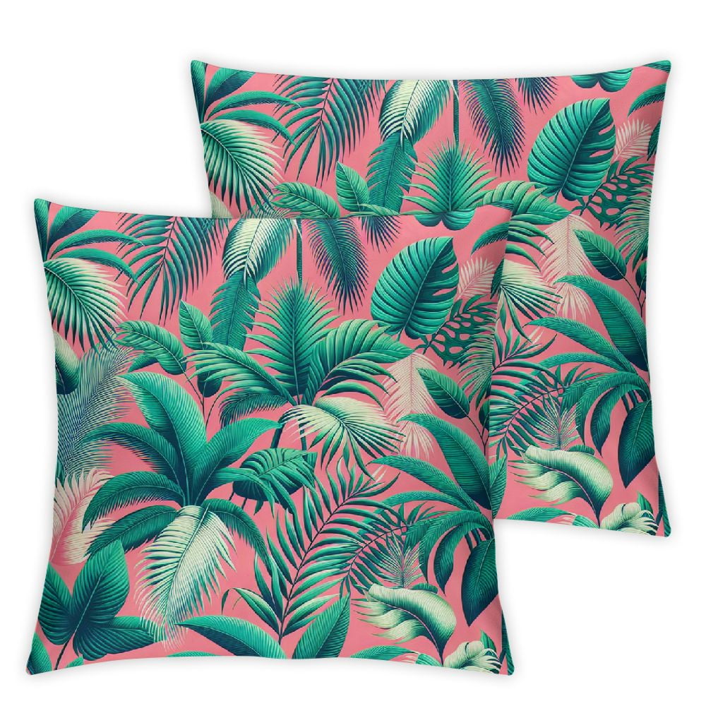Leisuo Printed on Both Sides Banana Leaf Tropical Green Leaves ...