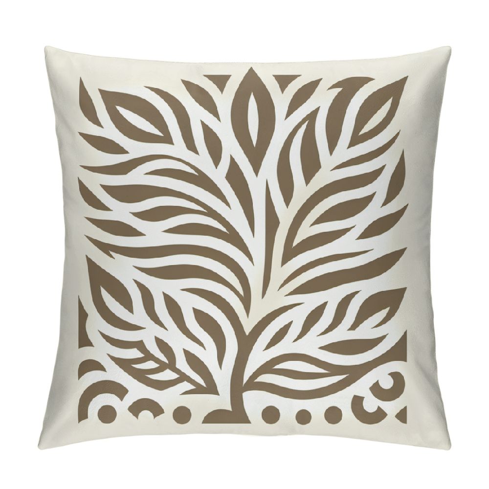 Leisuo Rectangle Leaf Pillow Cut Cushion Case Luxury Modern Lumbar ...