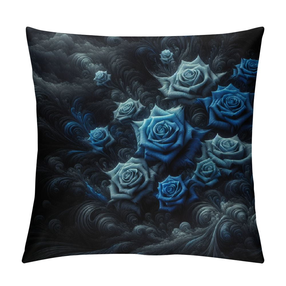 GOSMITH Rose Decorative Throw Pillow Covers, Soft Rose Floral Bouquet ...