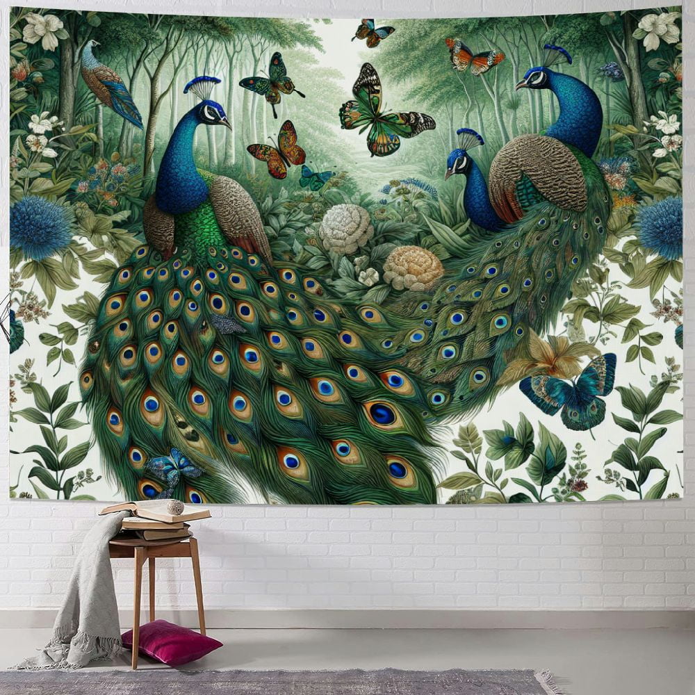 GOSMITH Satin Tropical Valentine Animal Peacock Palm Slip Cooling ...