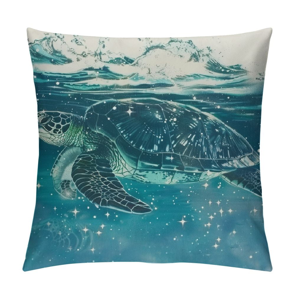 GOSMITH Sea Turtle Body Pillow Case Cover - Microfiber Bed Throw Pillow ...