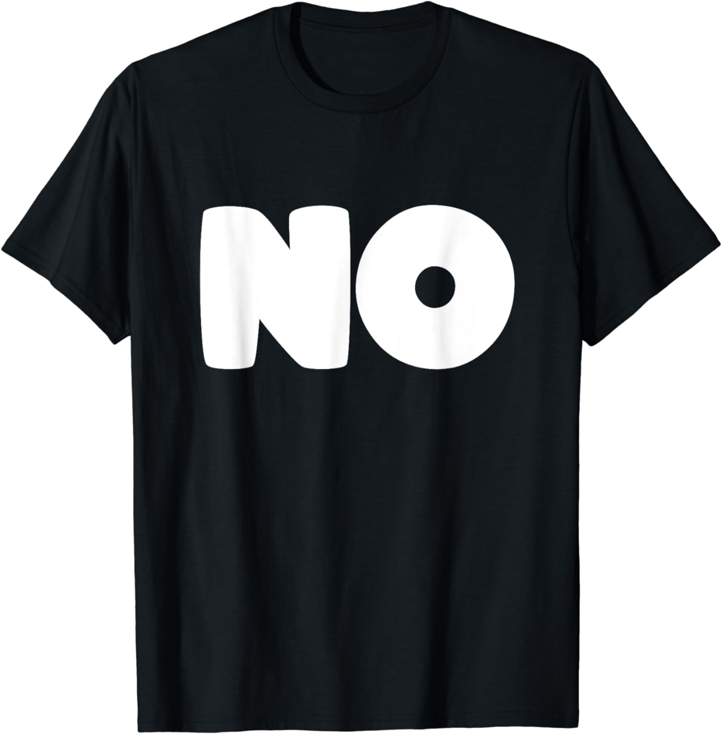 GOSMITH Shirt That Says NO T-Shirt black - Walmart.com