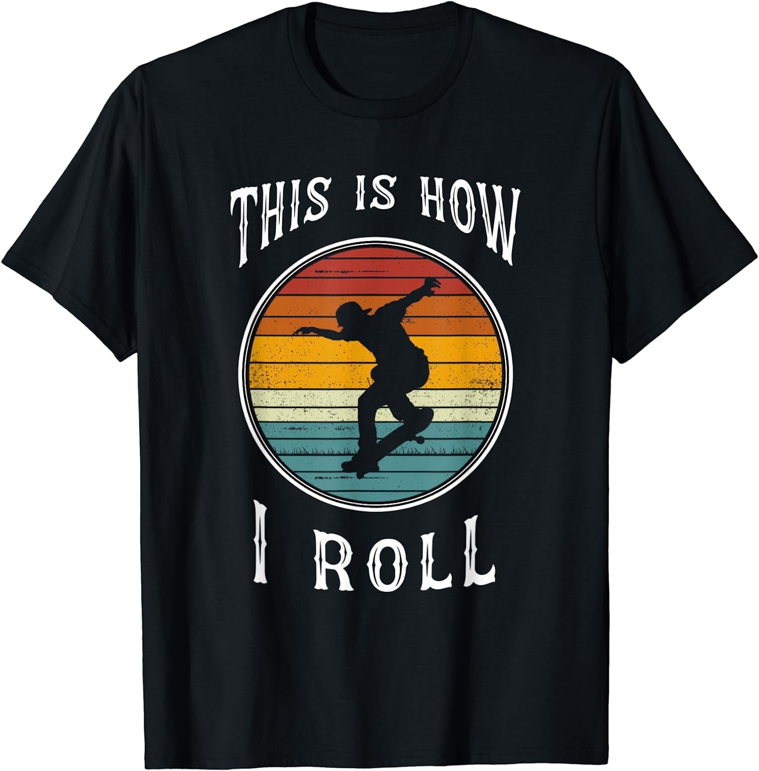 GOSMITH Skater Boy Retro ing er T-Shirt 99864-black - Walmart.com