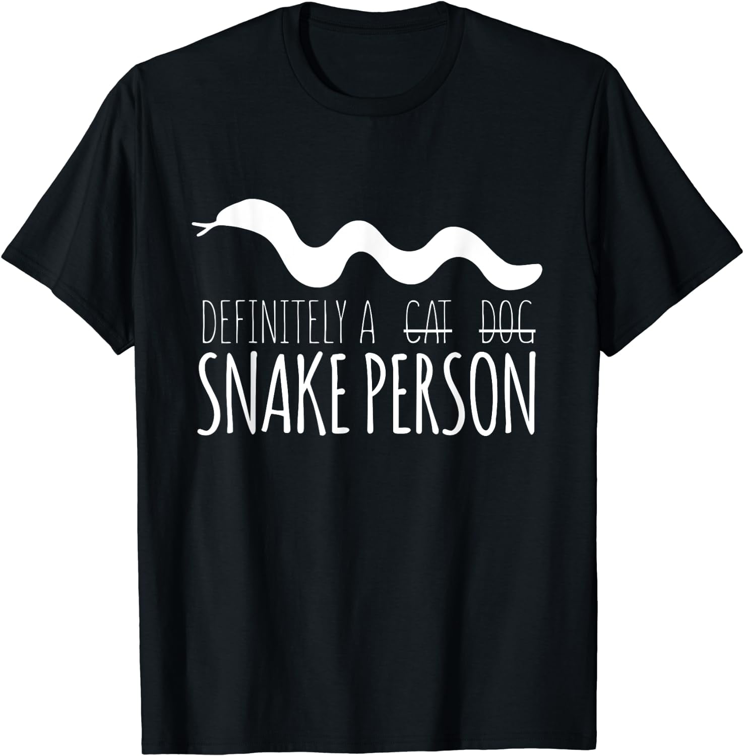 GOSMITH Snake Lover Funny - Definitely A Snake Person T-Shirt 196735 ...