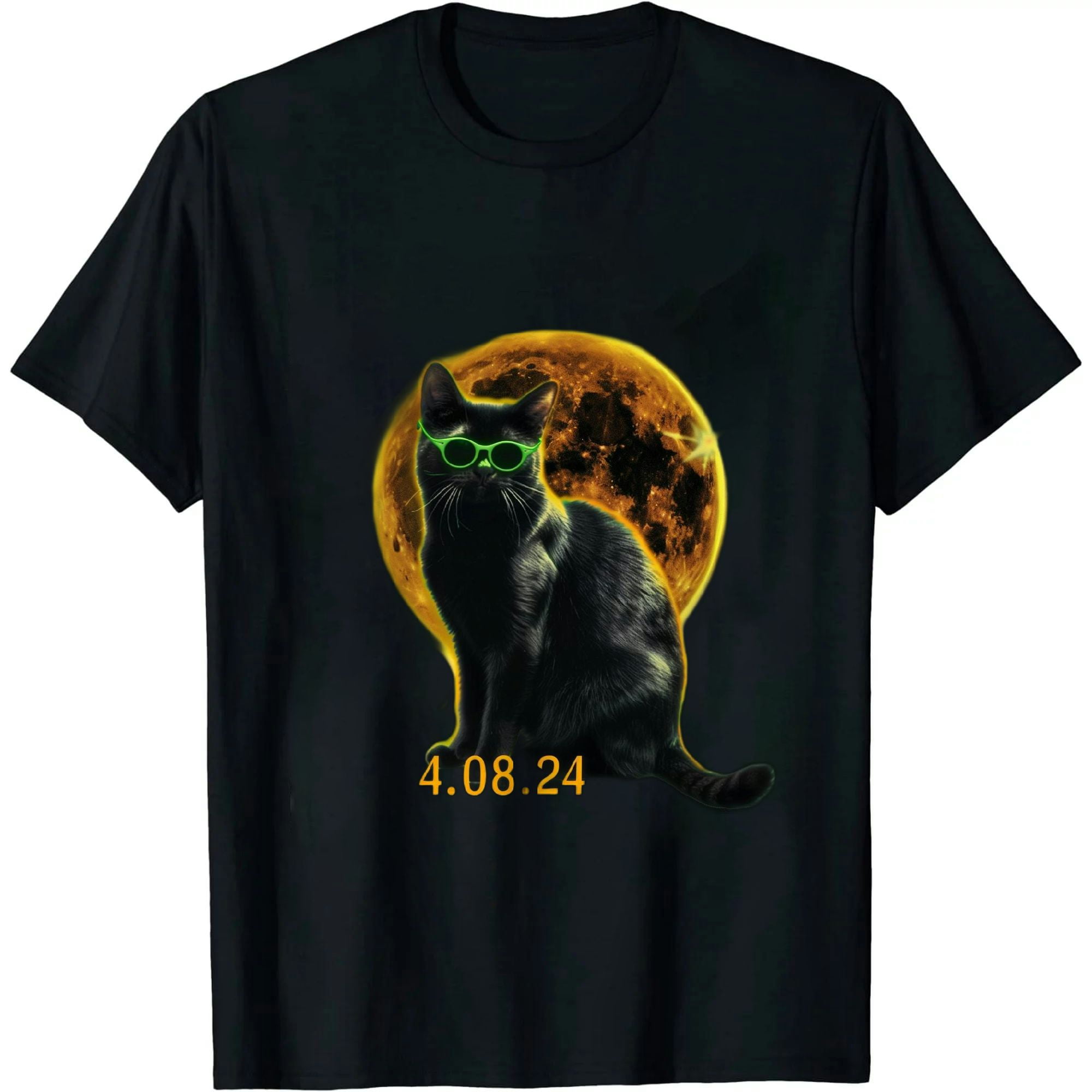 GOSMITH Solar Eclipse Cat Funny 2024 Total Solar Eclipse 4.08.24 T ...