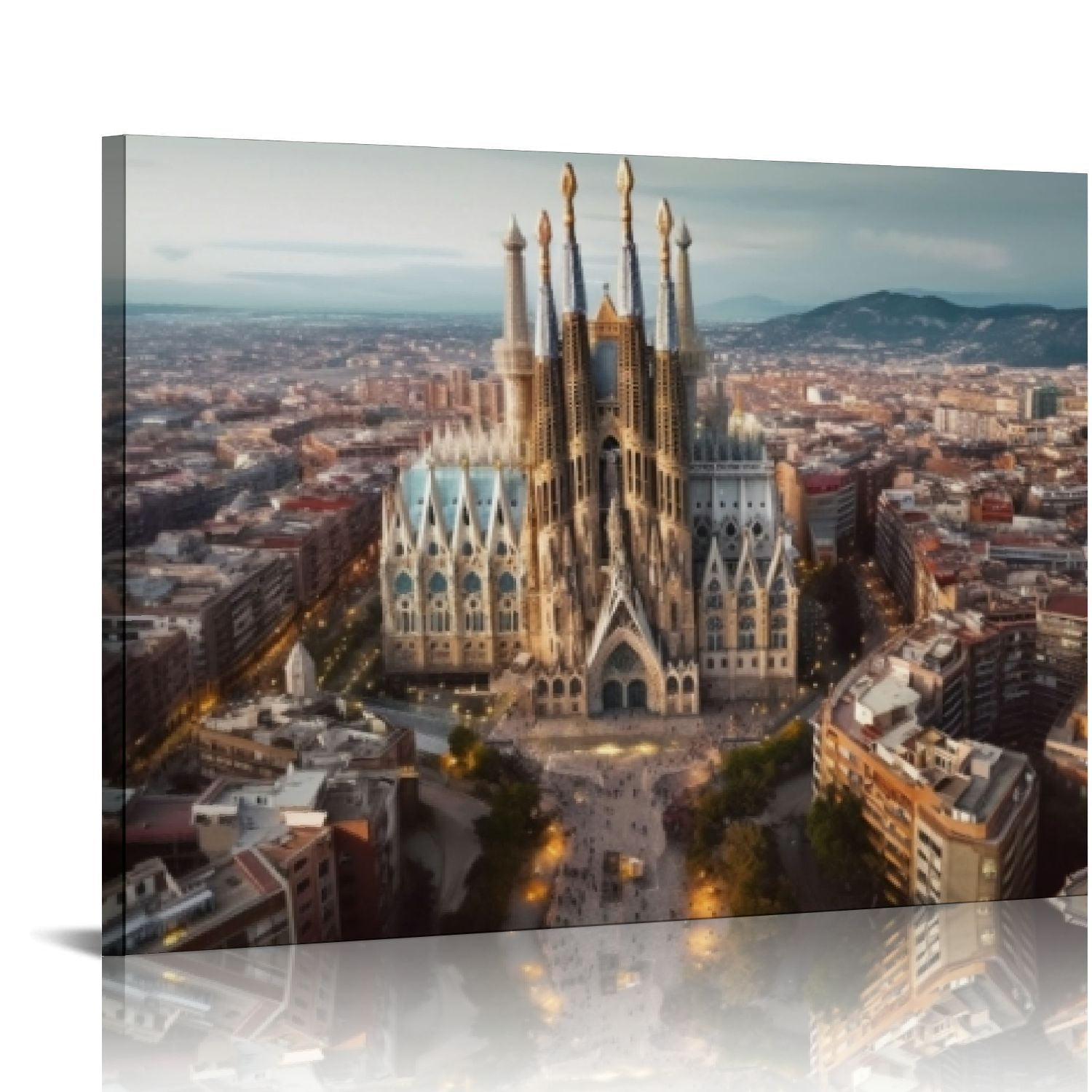 GOSMITH Spanish Barcelona Canvas Wall Art Landscape Posters Pictures ...