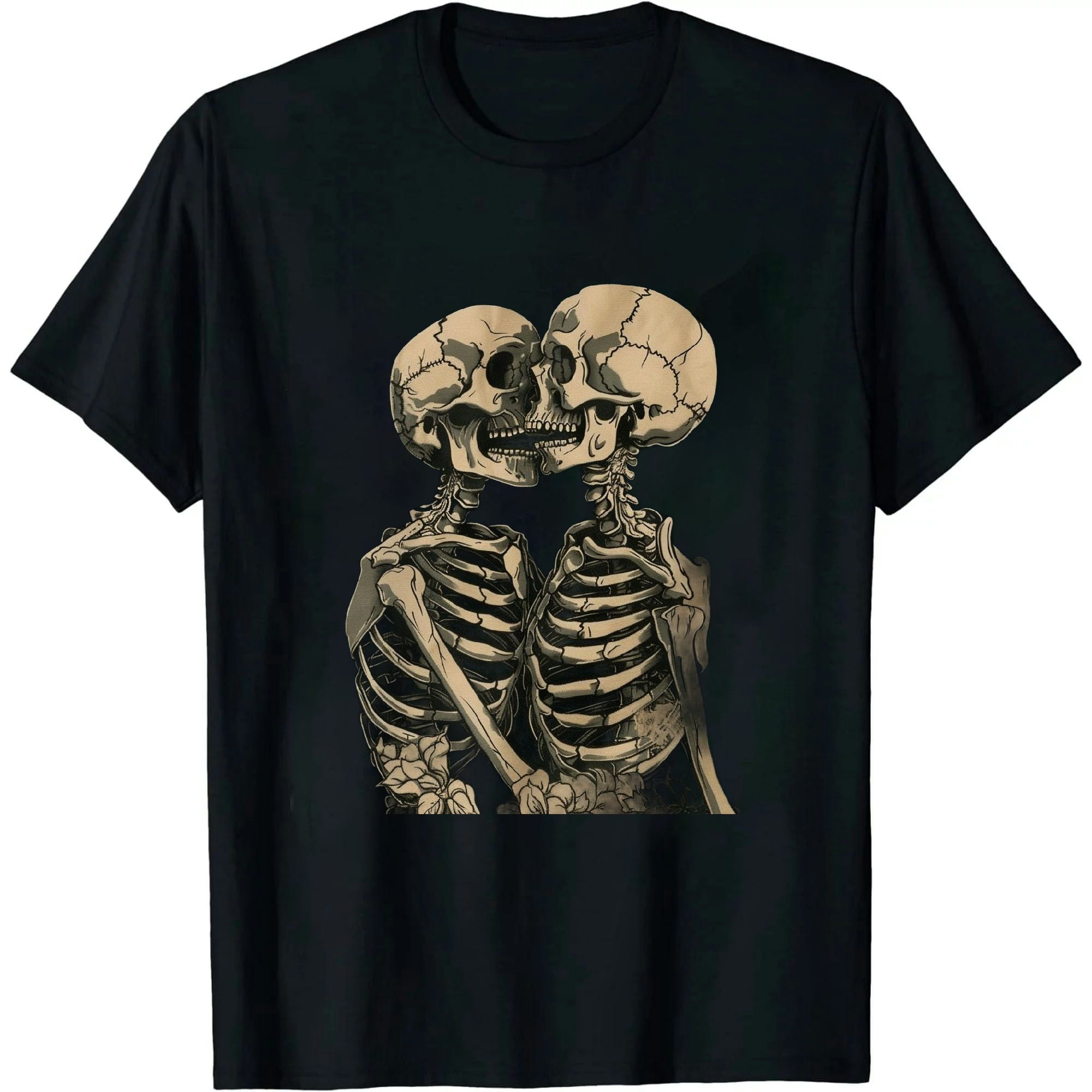 Gosmith Tarot Card Kissing Skeleton Love Skull Bones Horror Goth T