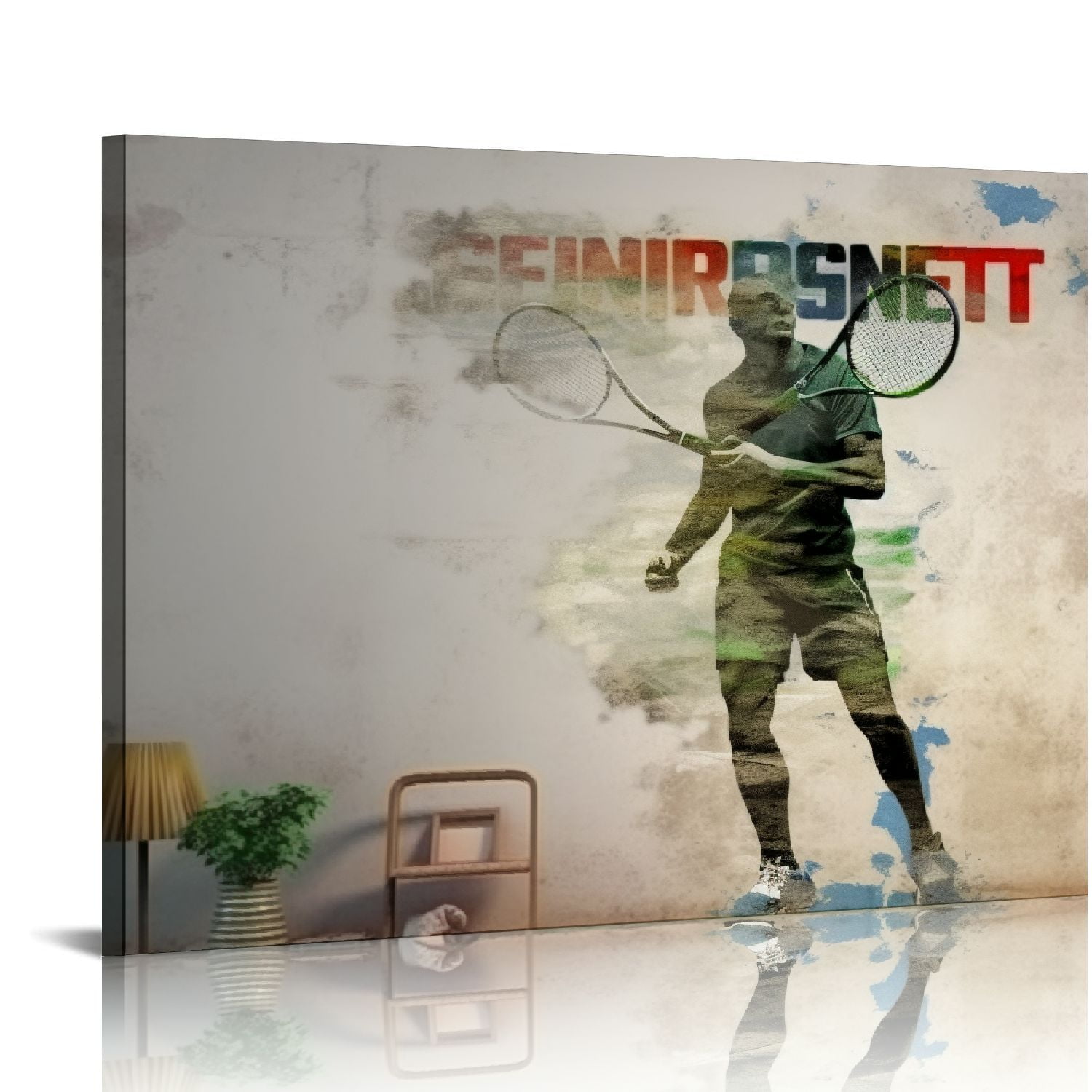 GOSMITH Tennis Wall Art Prints - Canvas Framed Tennis Posters - Sports ...